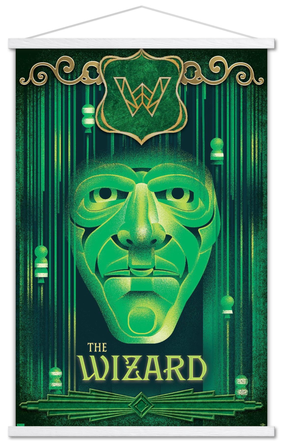 Wicked - The Wizard Wall Poster with Magnetic Frame, 22.375" x 34 ...