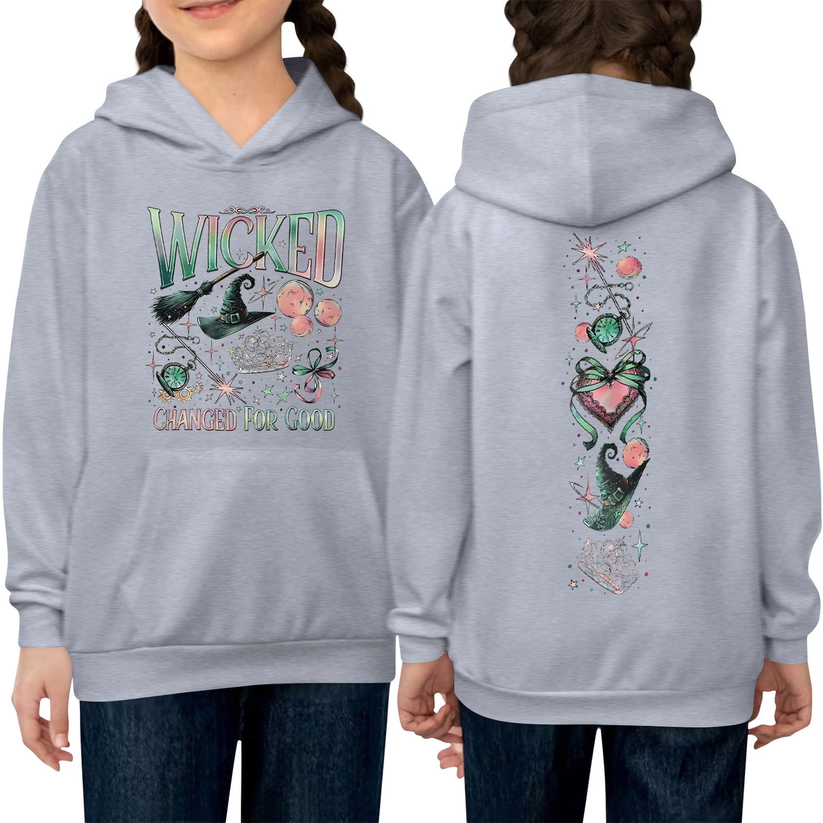 Wicked - Themed Sweater For Wicked Themed Girls' Pink Hoodie with ...