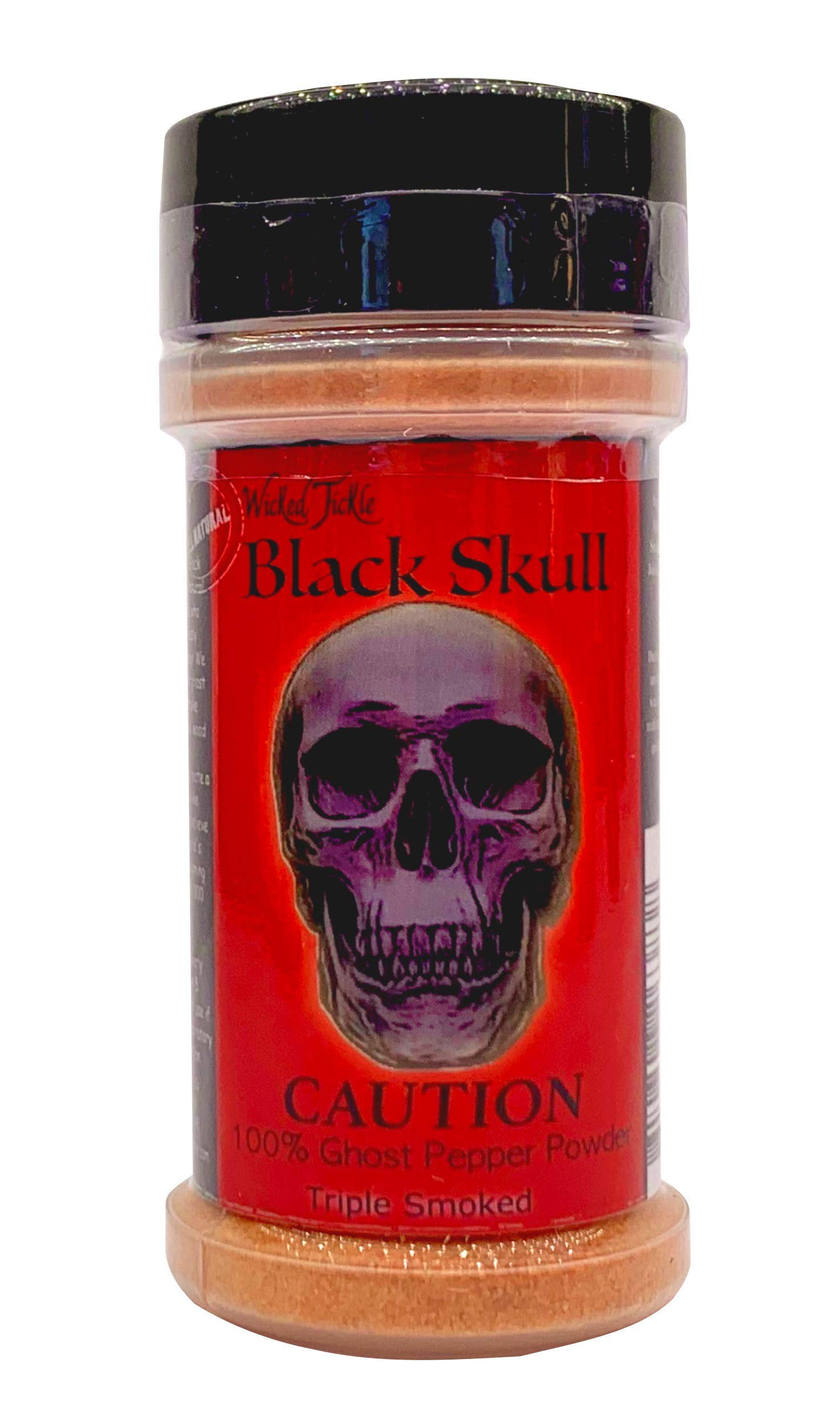 Wicked Tickle Black Skull JB28 Smoked Ghost Pepper Powder - Walmart.com