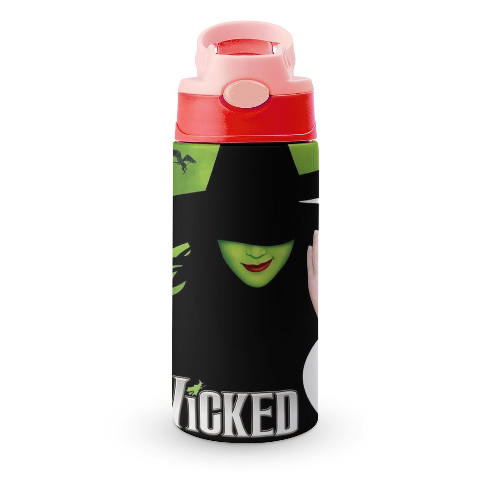 Wi-cked Movie Water Bottle with Straw Vacuum Insulated Stainless Steel ...