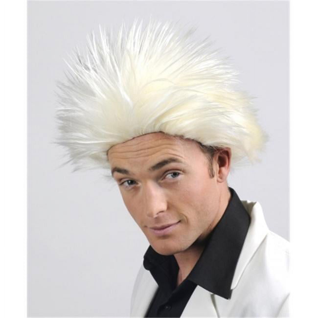 Wicked Wigs-Men Spike Platinum Blonde Wig - Walmart.com