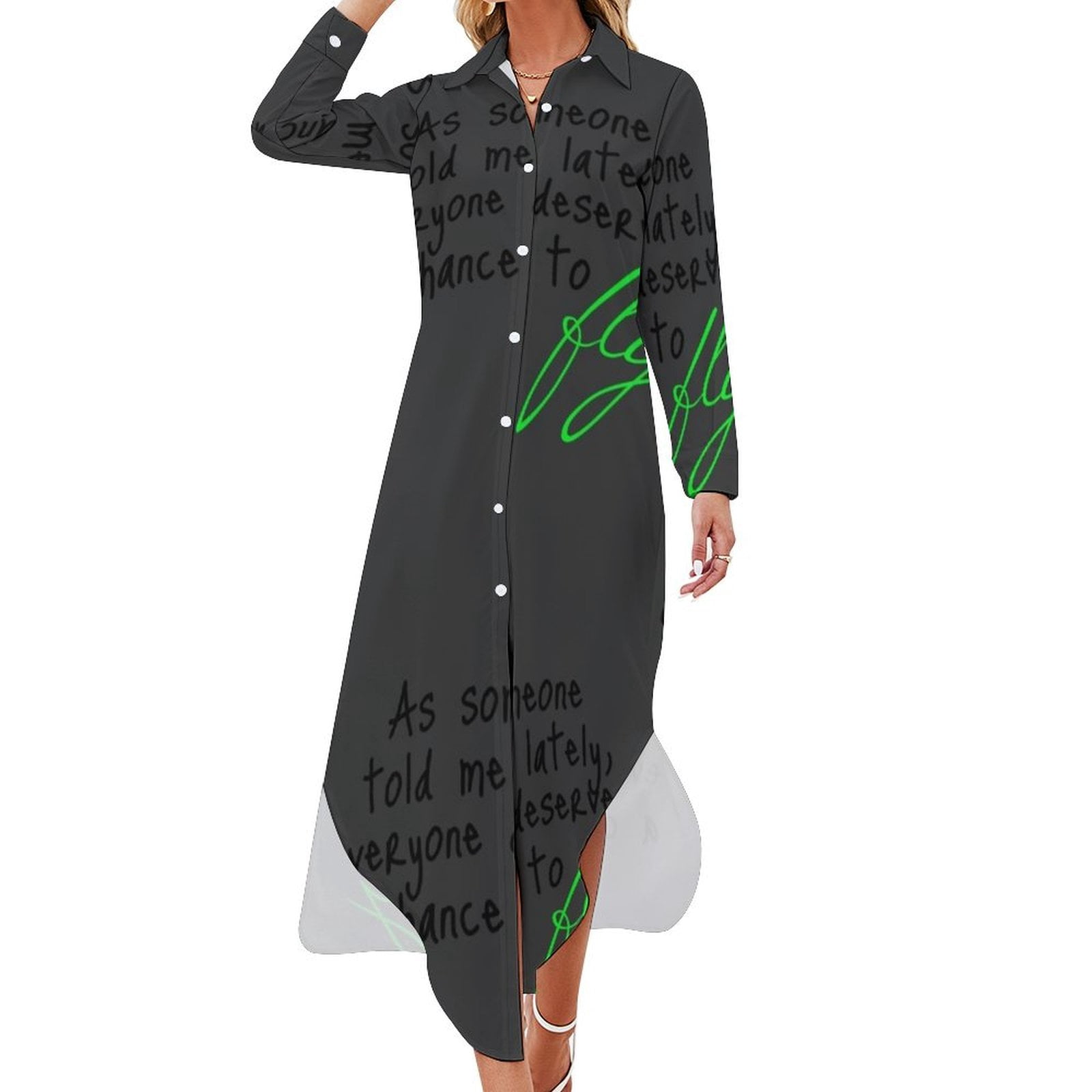 Wicked Wisdom Long Sleeved Shirt Dress prom dresses festival outfit ...