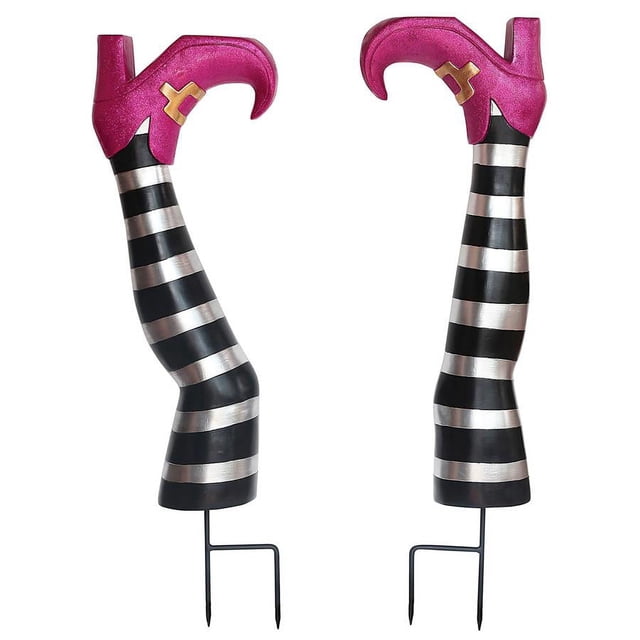 Wicked Witch Planted Parts Leg Stakes Set - Walmart.com