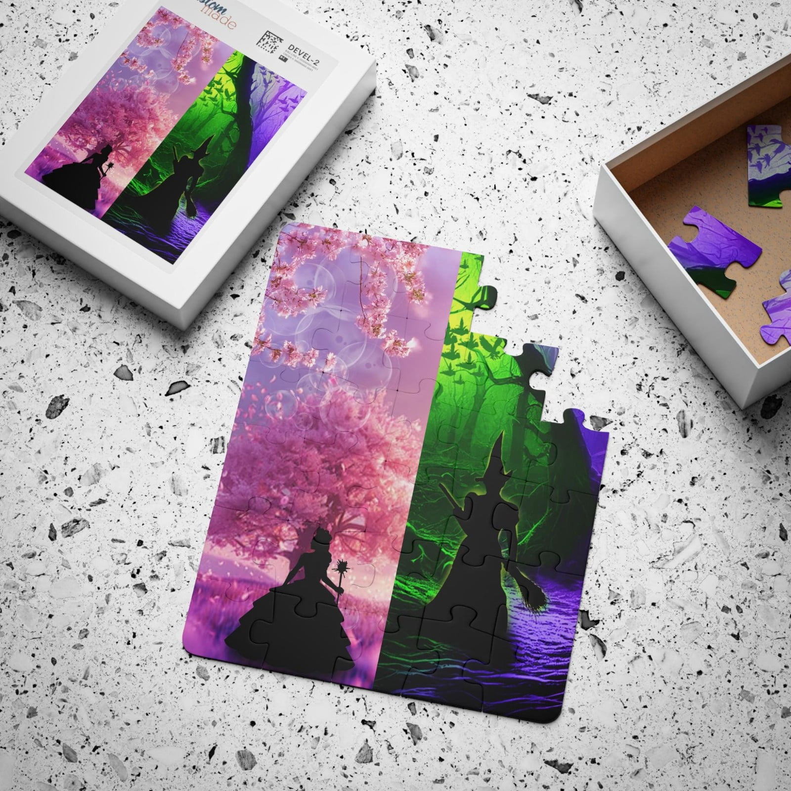 Wicked Witches Cat Puzzles for Adults,Elphaba 500 Piece Jigsaw Puzzles ...