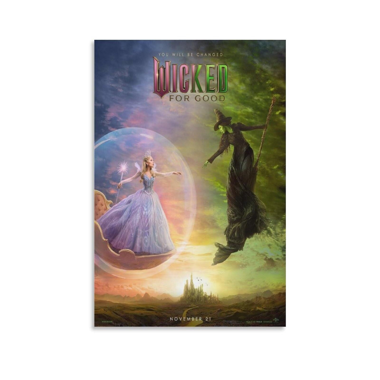 Wicked for Good - Vintage Blockbuster Movie Poster 2025 New Movie ...
