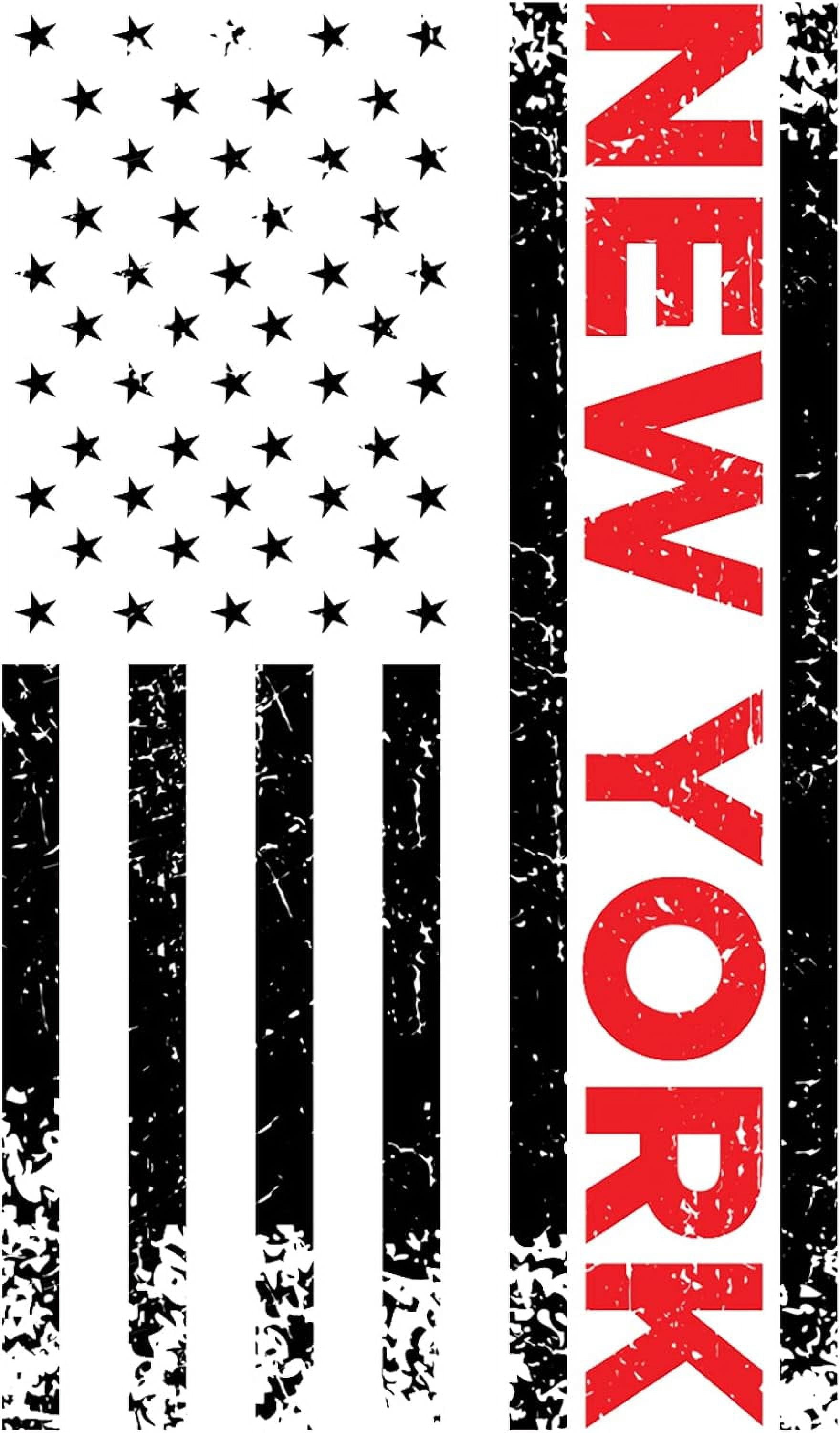 WickedGoodz American Flag New York Vinyl Decal - NYC Bumper Sticker ...
