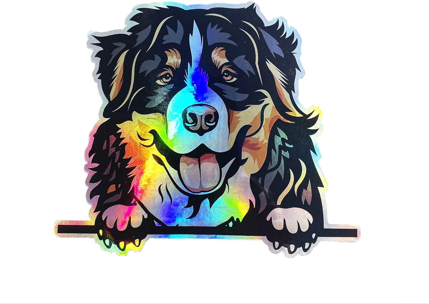 WickedGoodz Bernese Mountain Dog Vinyl Holographic Decal - Dog Breed ...