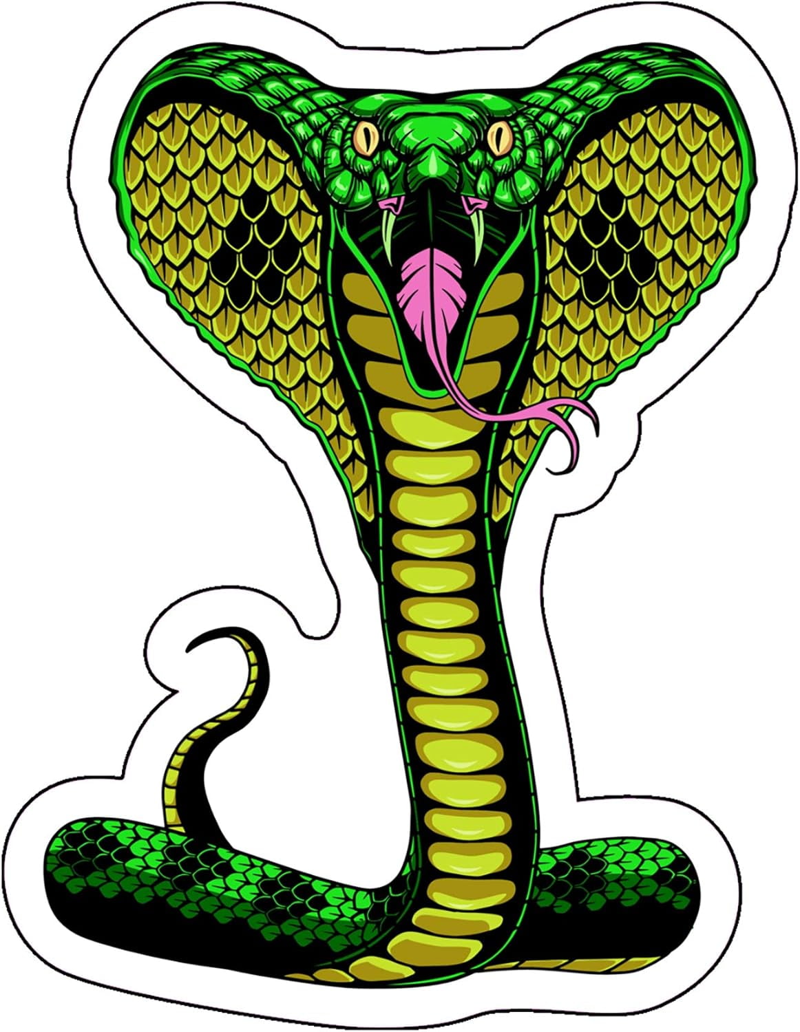 WickedGoodz Cobra Snake Vinyl Decal - Reptile Bumper Sticker - for ...