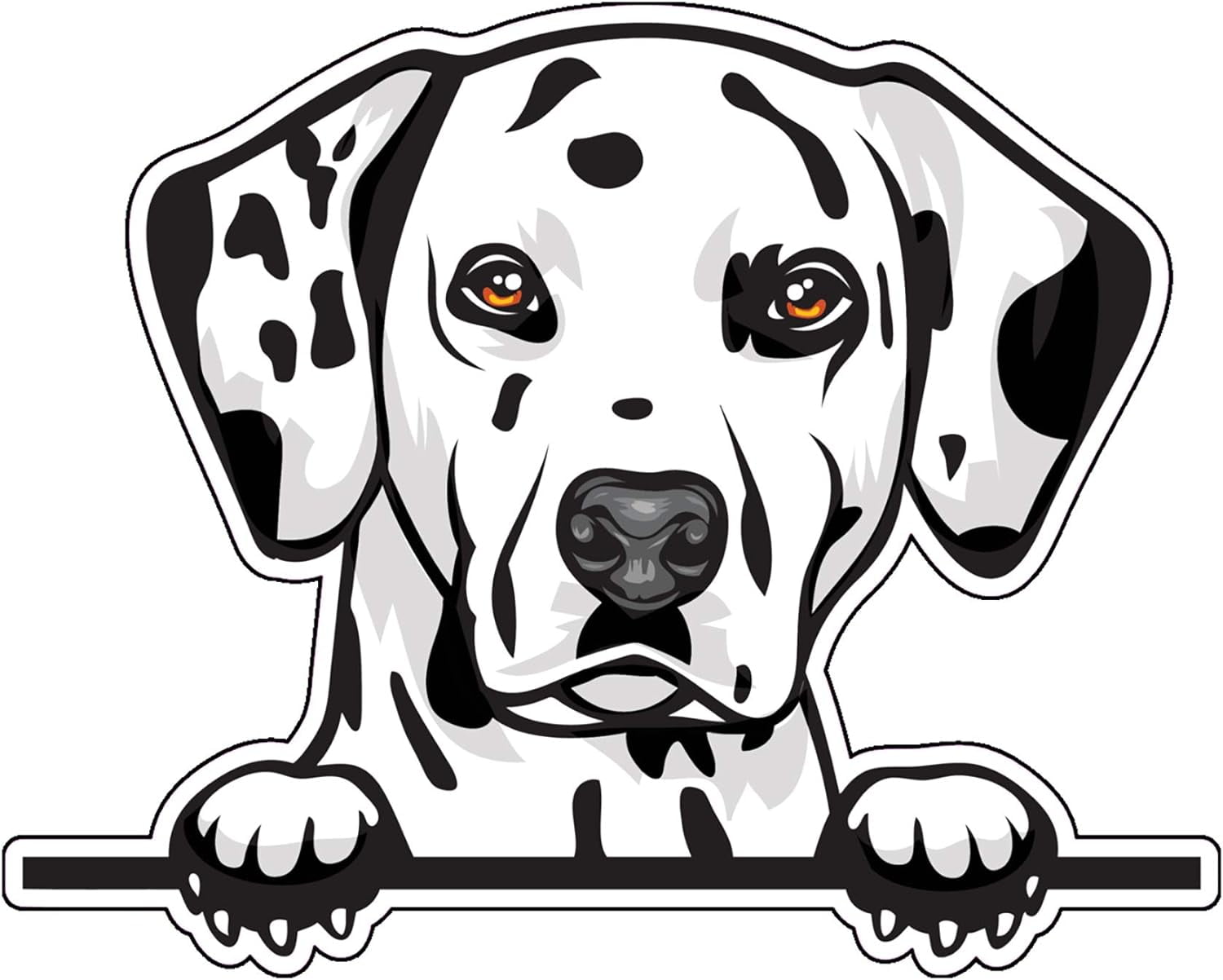 WickedGoodz Dalmatian Vinyl Decal - Dog Breed Bumper Sticker - for ...