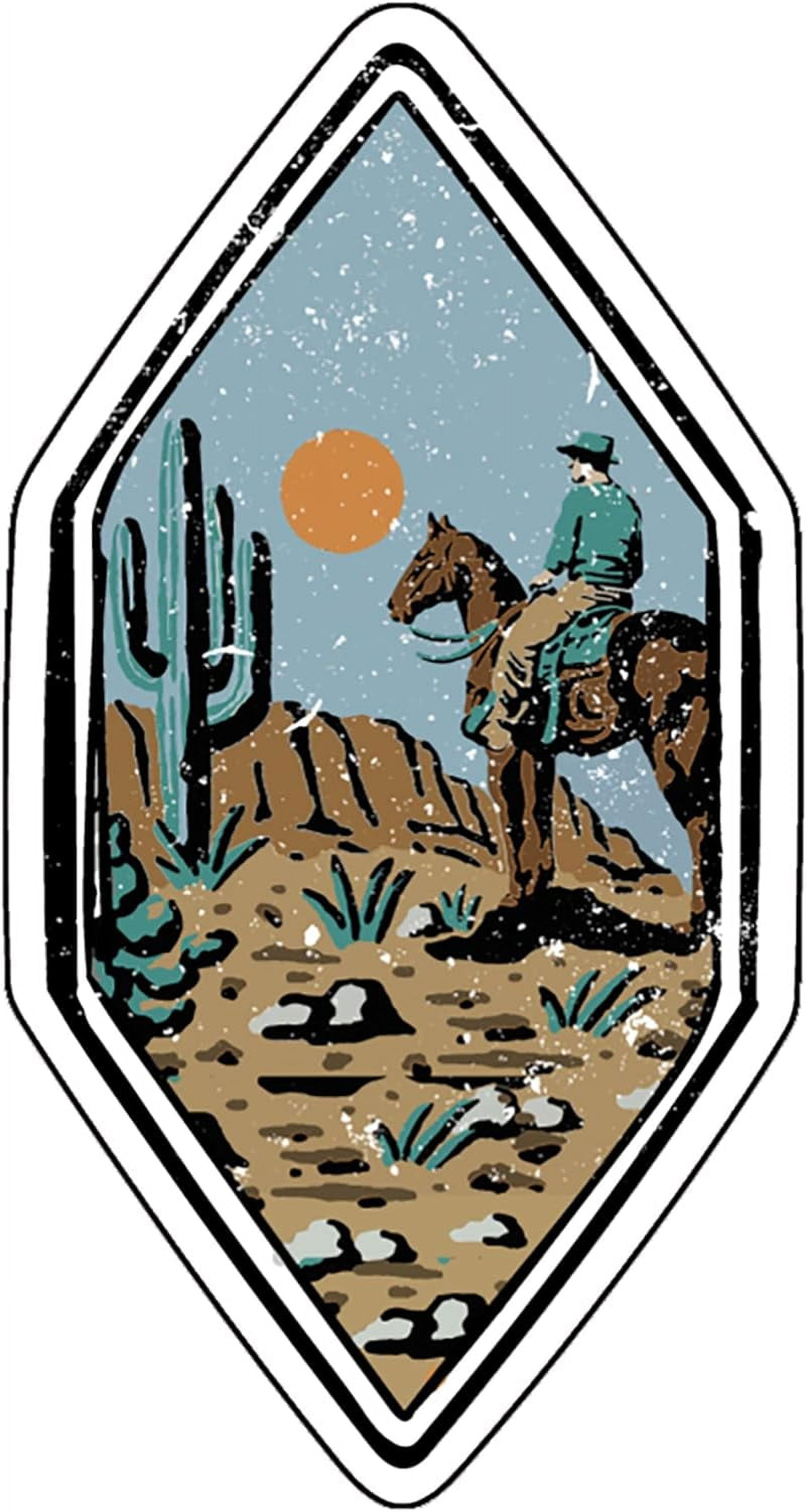 WickedGoodz Desert Cowboy Vinyl Decal - Country Western Bumper Sticker ...