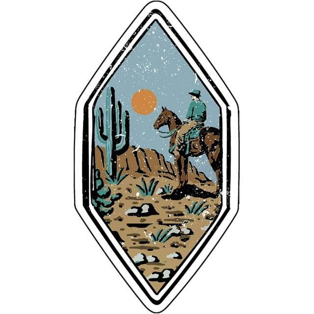 WickedGoodz Desert Cowboy Vinyl Decal - Country Western Bumper Sticker ...