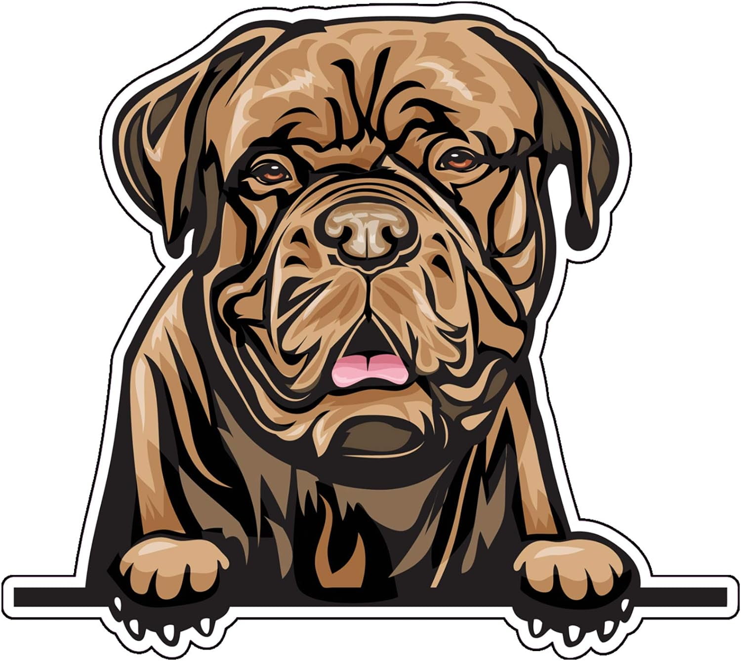 WickedGoodz Dogue de Bordeaux Vinyl Decal - Dog Breed Bumper Sticker ...