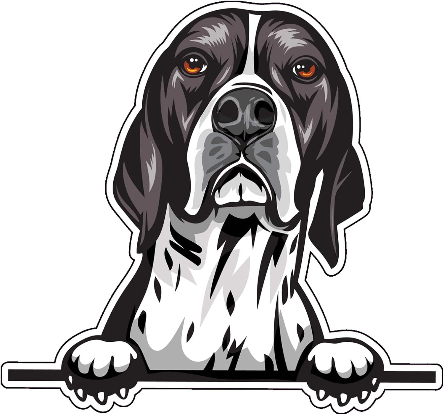 WickedGoodz English Pointer Vinyl Decal - Dog Breed Bumper Sticker ...