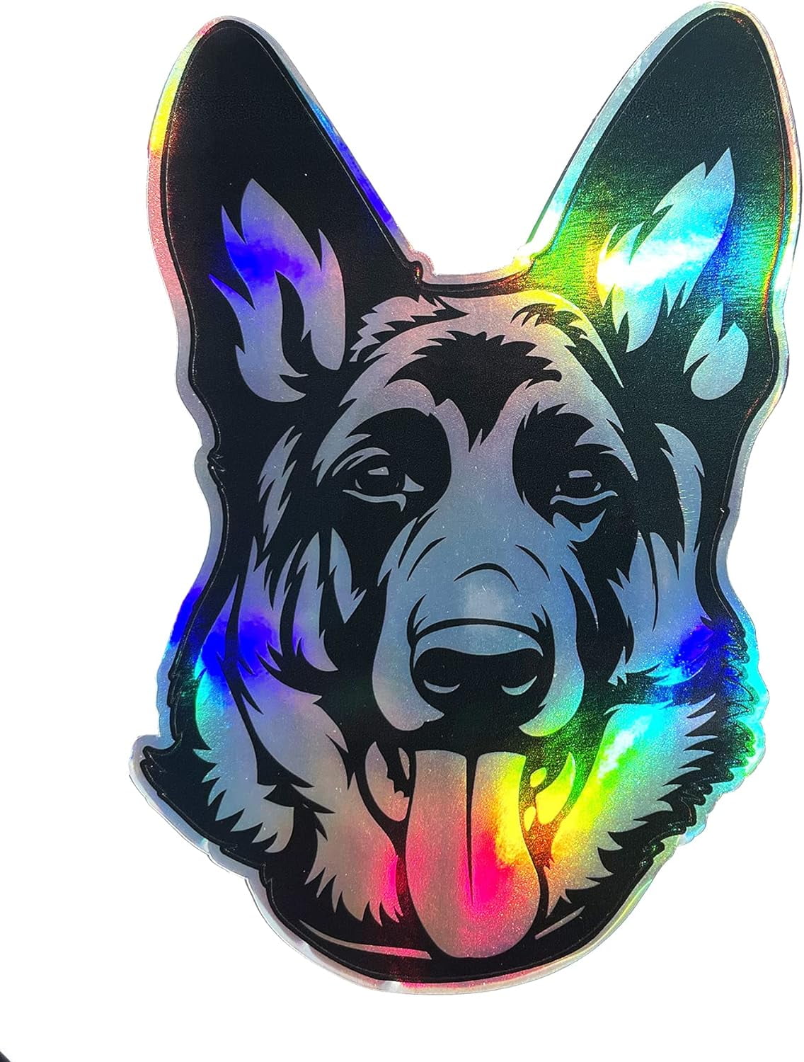 WickedGoodz German Shepherd Holographic Vinyl Decal - Dog Breed Bumper ...