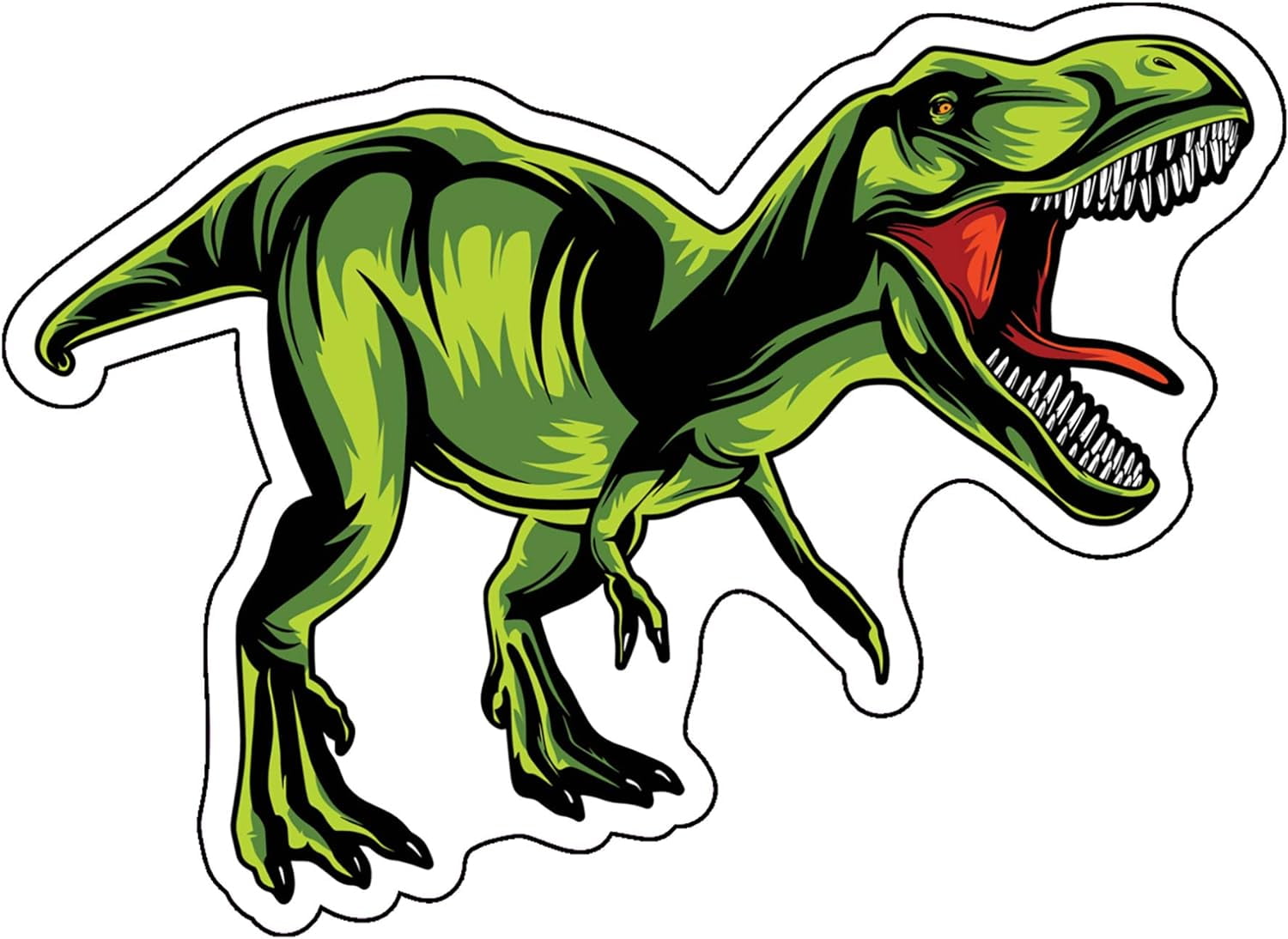 WickedGoodz Green T-Rex Decal - Dinosaur Bumper Sticker - Perfect for ...