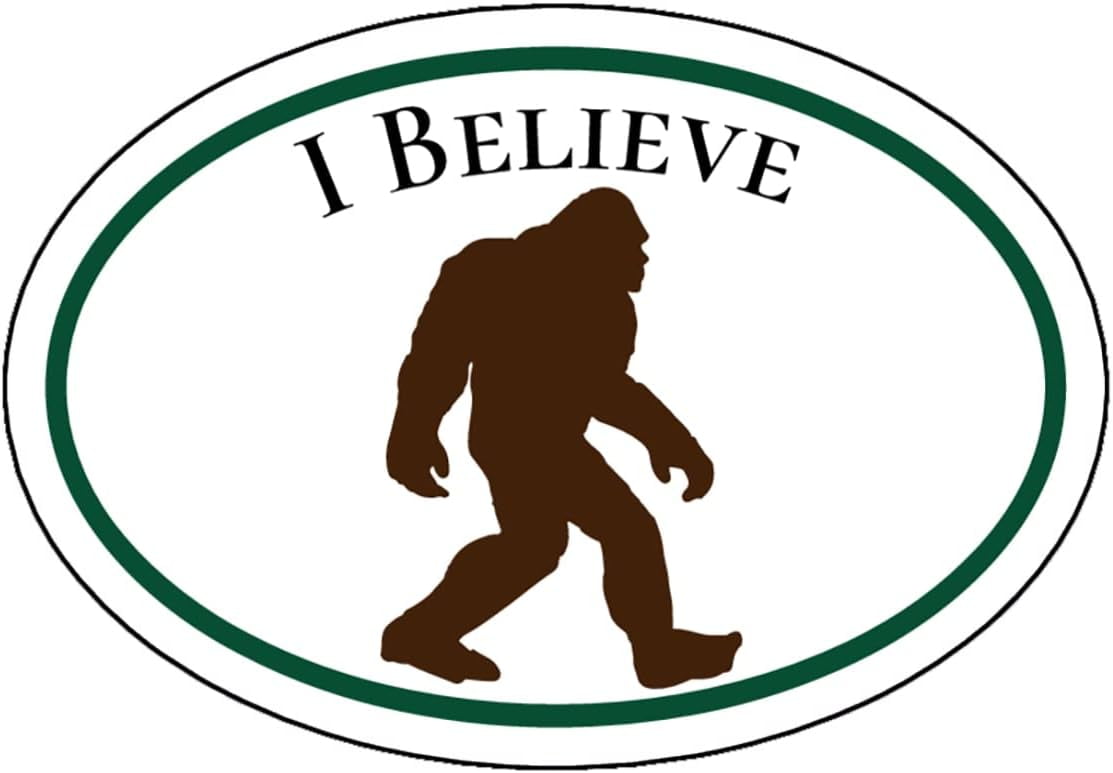 WickedGoodz I Believe Sasquatch Vinyl Decal - Bigfoot Bumper Sticker ...