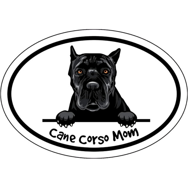 WickedGoodz Oval Cane Corso Mom Decal - Cane Corso Dog Breed Bumper ...