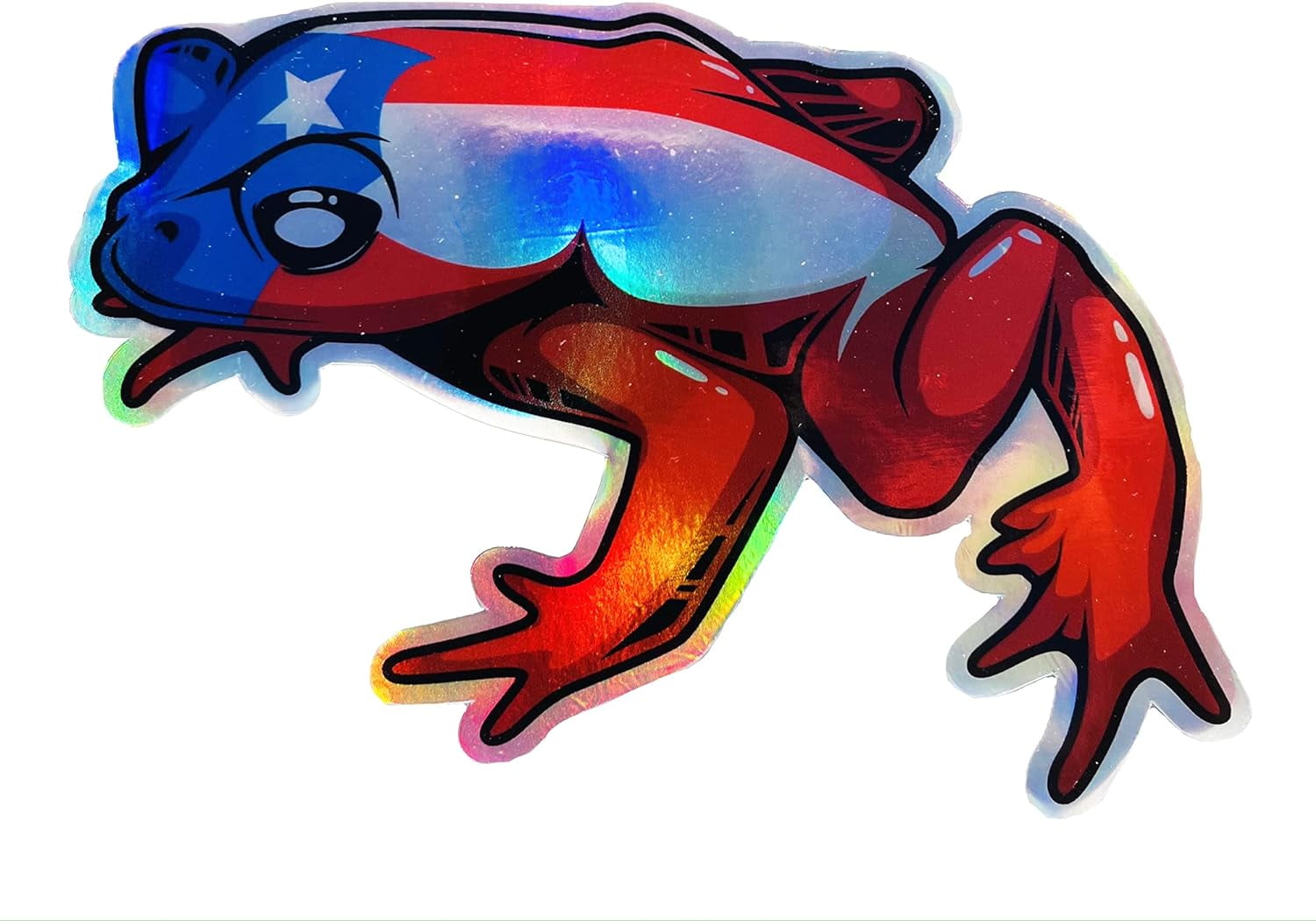 WickedGoodz Rana Tree Frog Holographic Vinyl Decal - Puerto Rican ...
