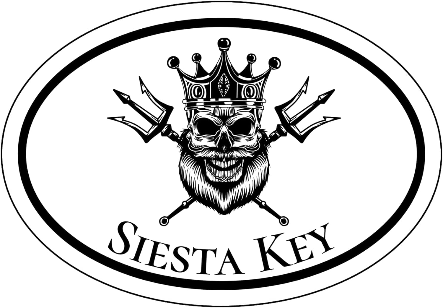 WickedGoodz Sea King Siesta Key Vinyl Decal - Florida Bumper Sticker ...
