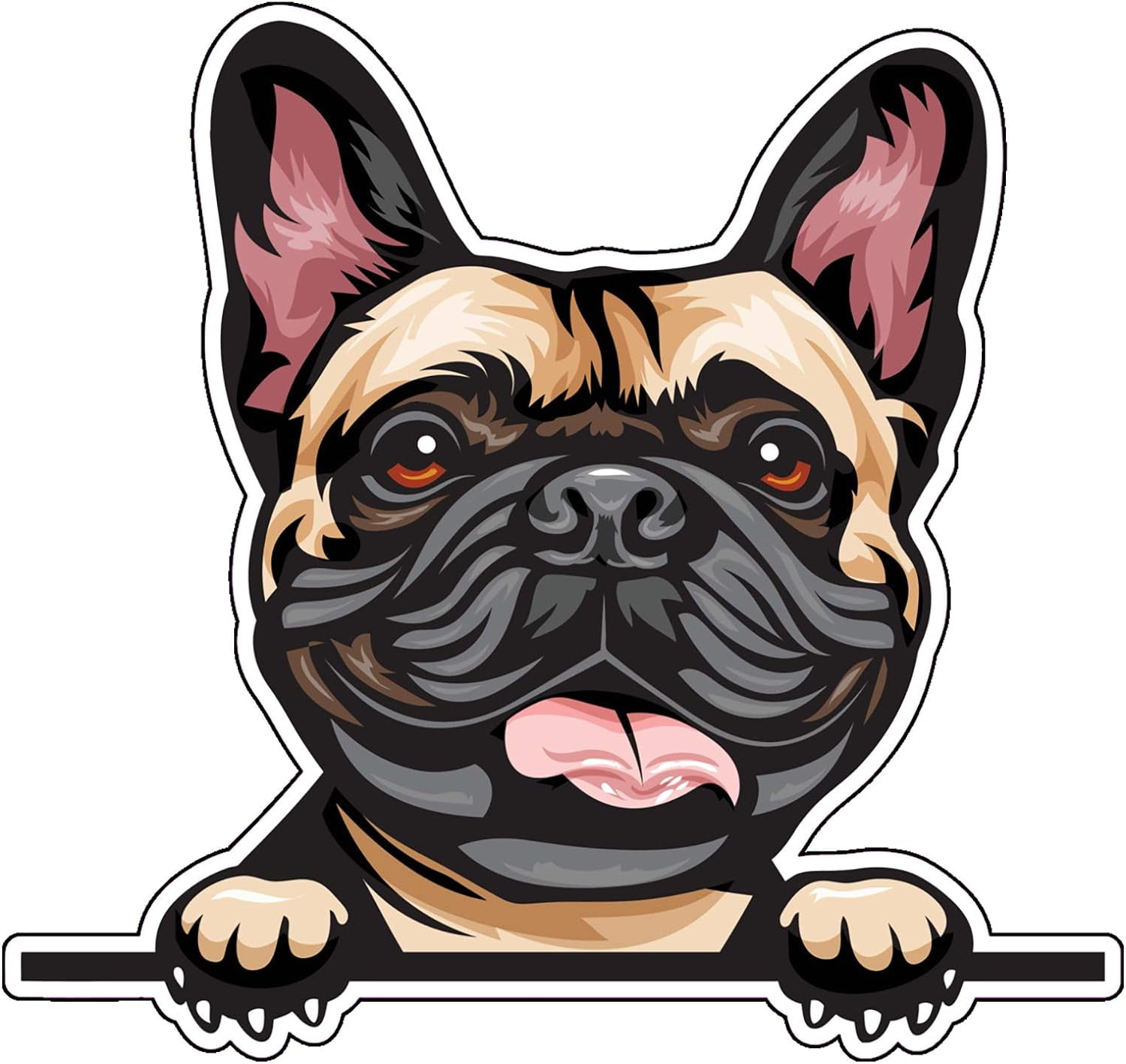 WickedGoodz Smiling French Bulldog Vinyl Decal - Dog Breed Bumper ...