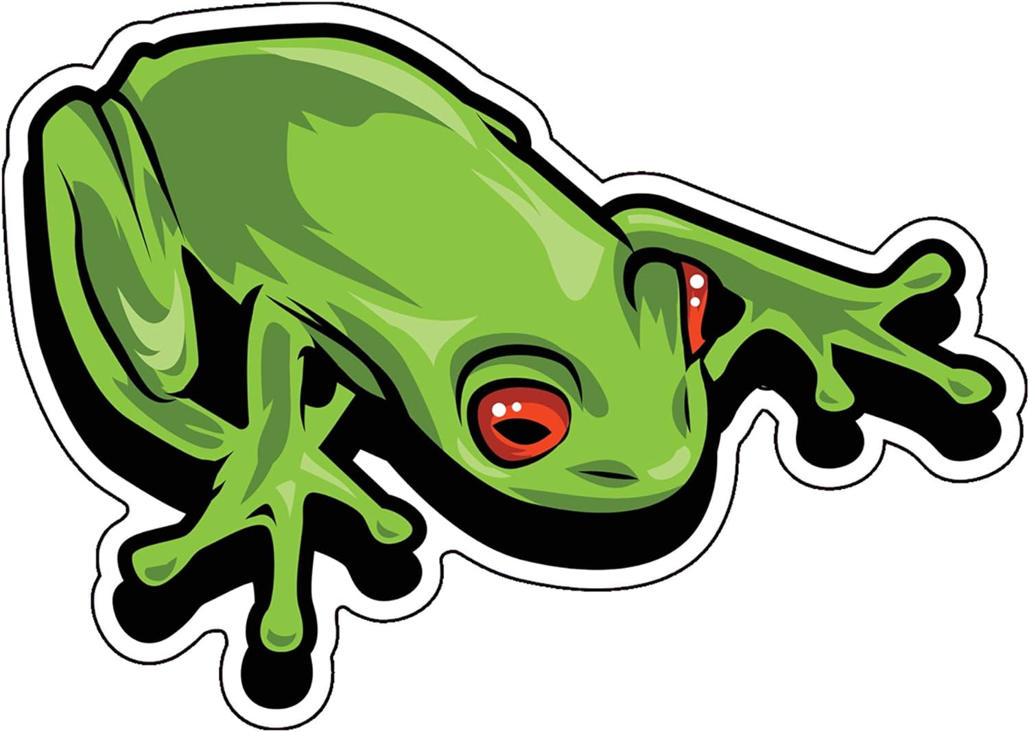 WickedGoodz Tropical Tree Frog Vinyl Decal - Frog Bumper Sticker - for ...