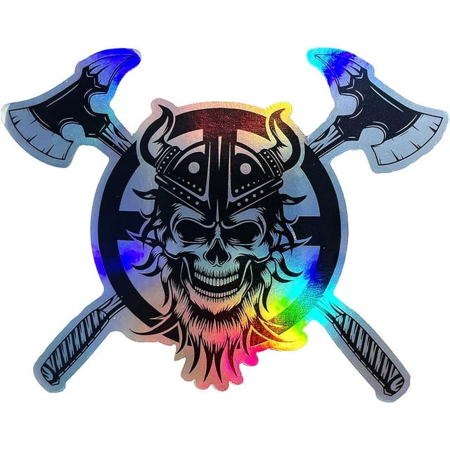 WickedGoodz Viking Holographic Vinyl Decal - Valhalla Warrior - Norse ...