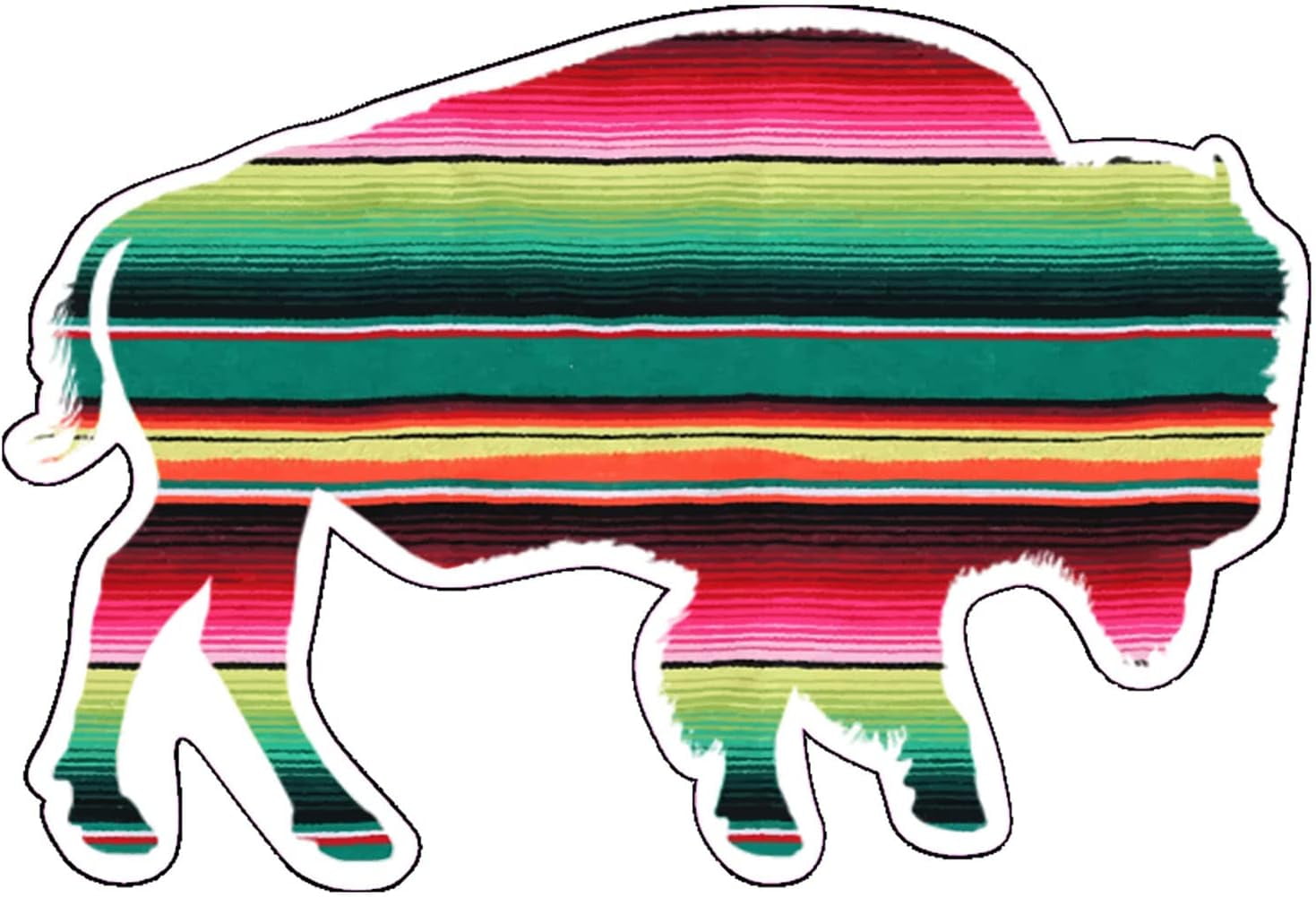 Wickedgoodz Buffalo Vinyl Decal - Western Bumper Sticker - for Laptops ...