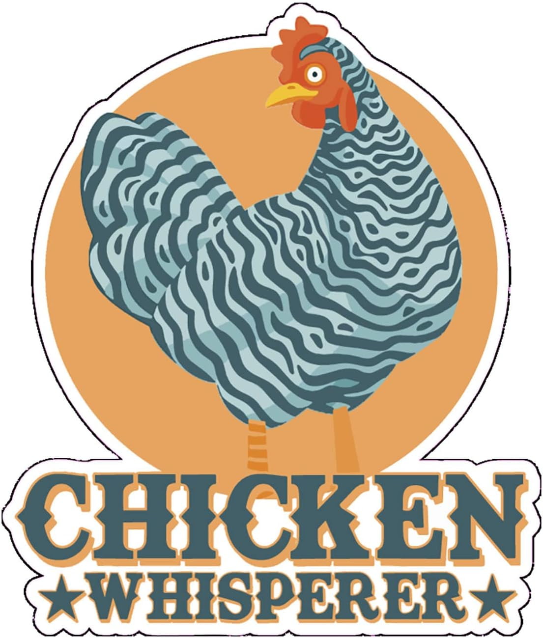 Wickedgoodz Chicken Whisperer Vinyl Decal - Farm Hen Bumper Sticker ...