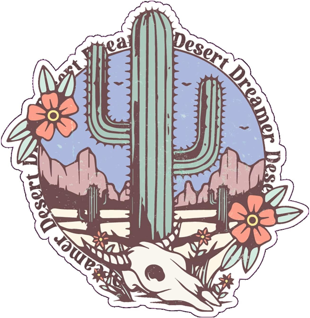 Wickedgoodz Desert Dreamer Vinyl Decal - Western Bumper Sticker - for ...