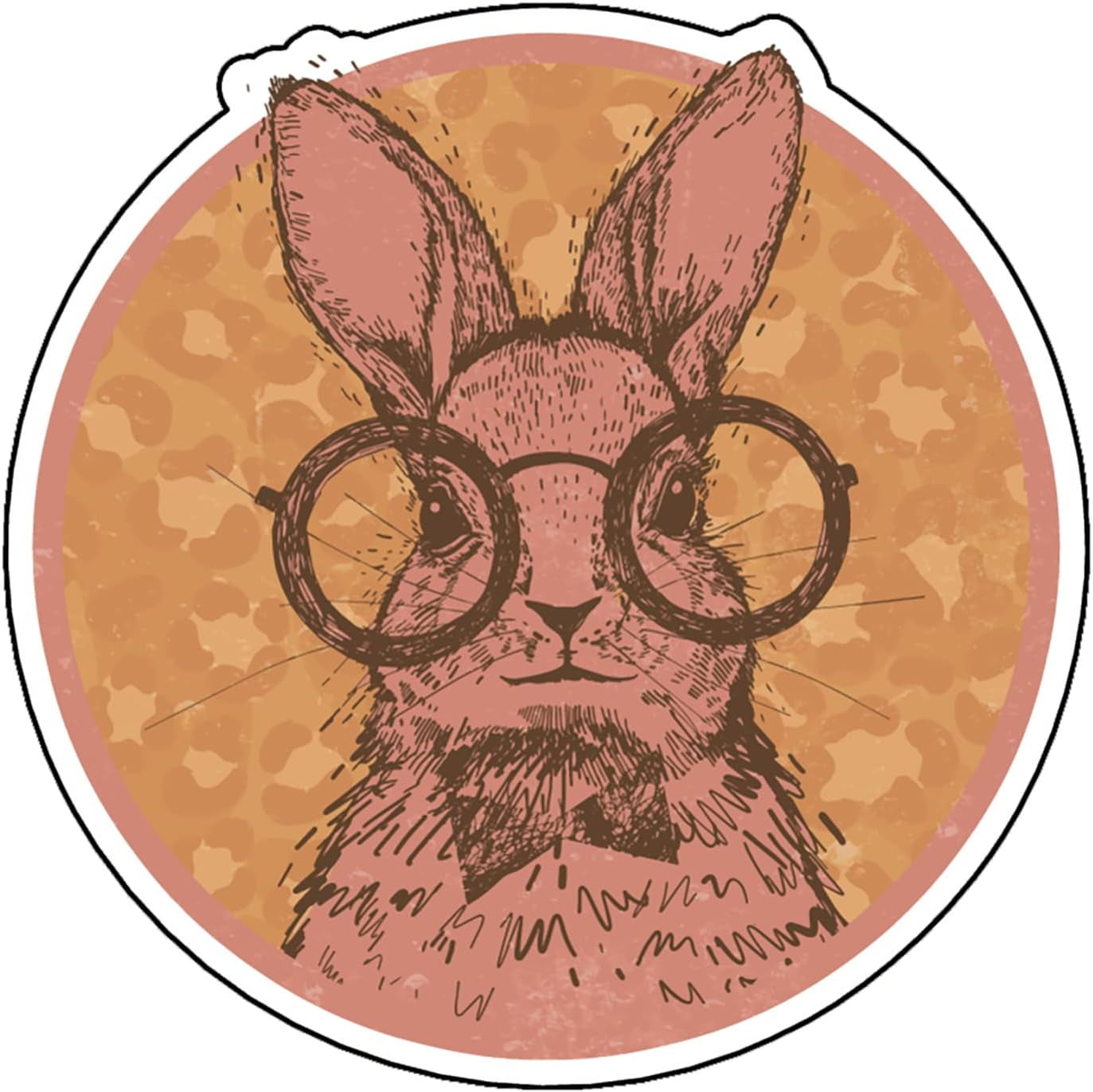 Wickedgoodz Retro Bunny Vinyl Decal - Rabbit Bumper Sticker - Perfect ...