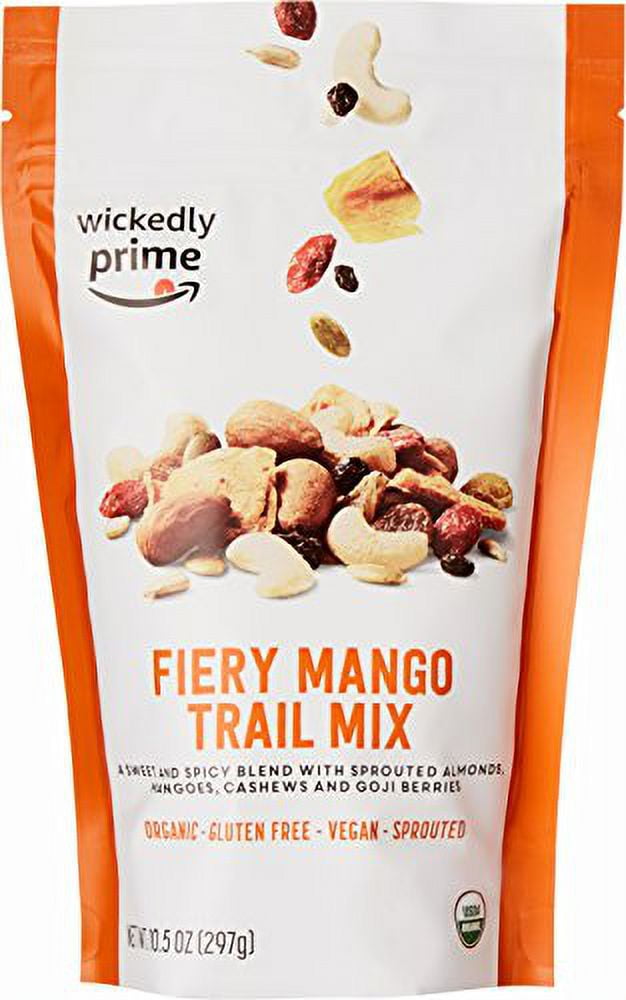 Wickedly Prime Organic Sprouted Trail Mix, Fiery Mango, 10.5 Ounce ...