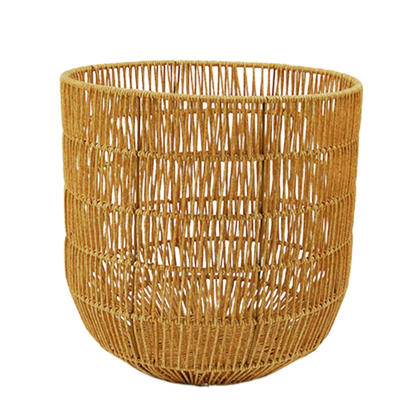 Wicker Baskets Imitation Rattan Basket Toys Storage Organizer Laundry ...