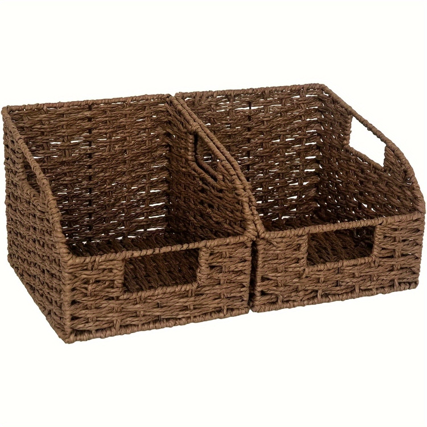 Wicker Baskets for Storage, Small Wicker Baskets with Built-in Handles ...