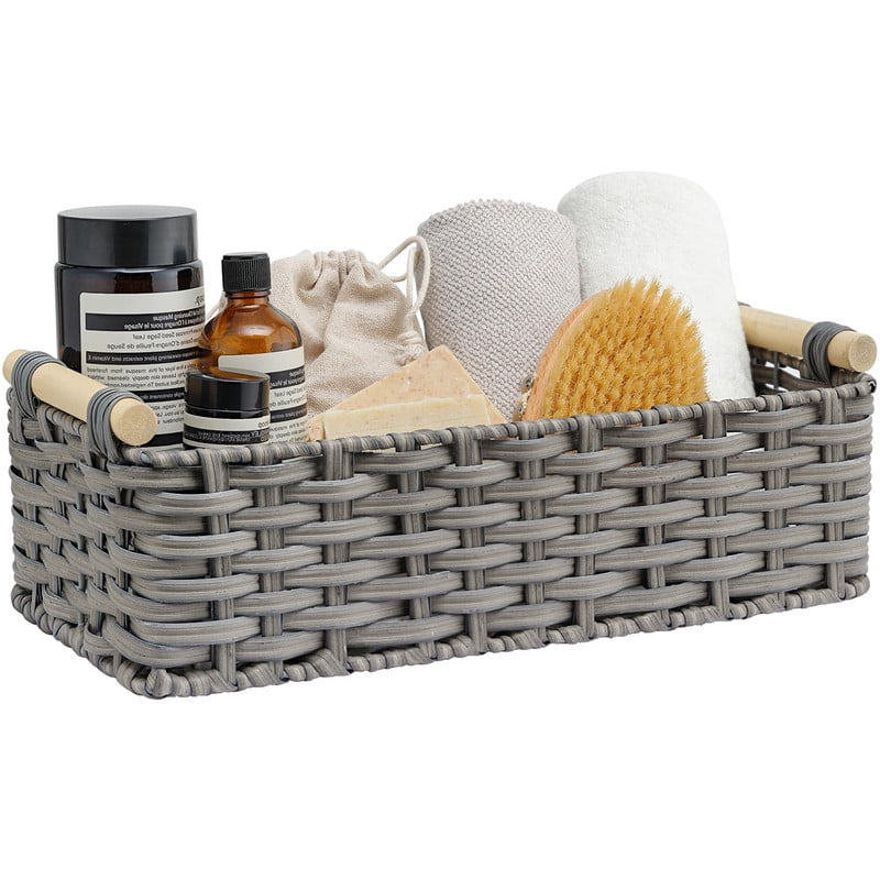 Wicker Baskets for Shelves & Storage,storage of toilet papers,candles ...