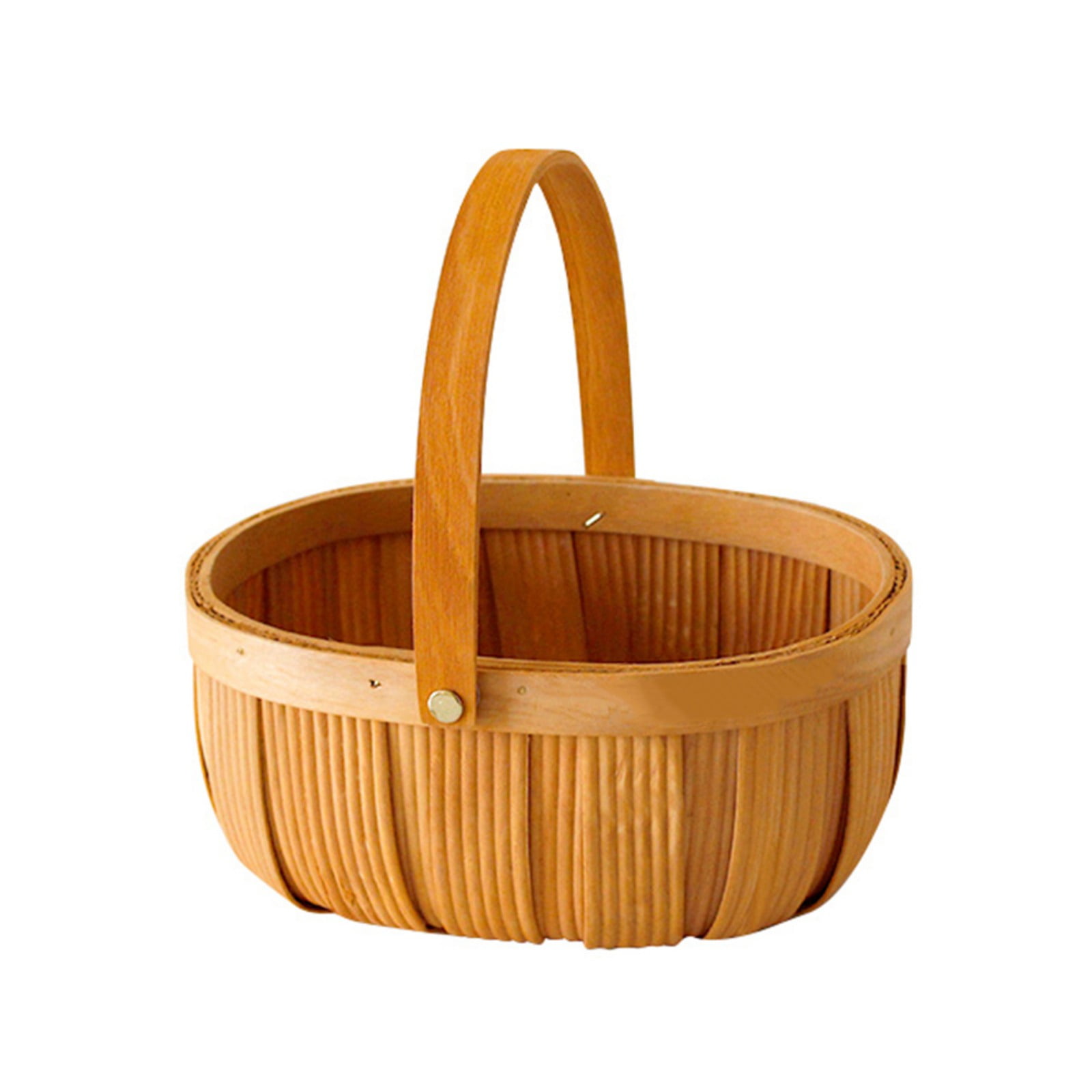 Wicker Bread Baskets with Handle, Hand Woven Picnic Basket Set for ...