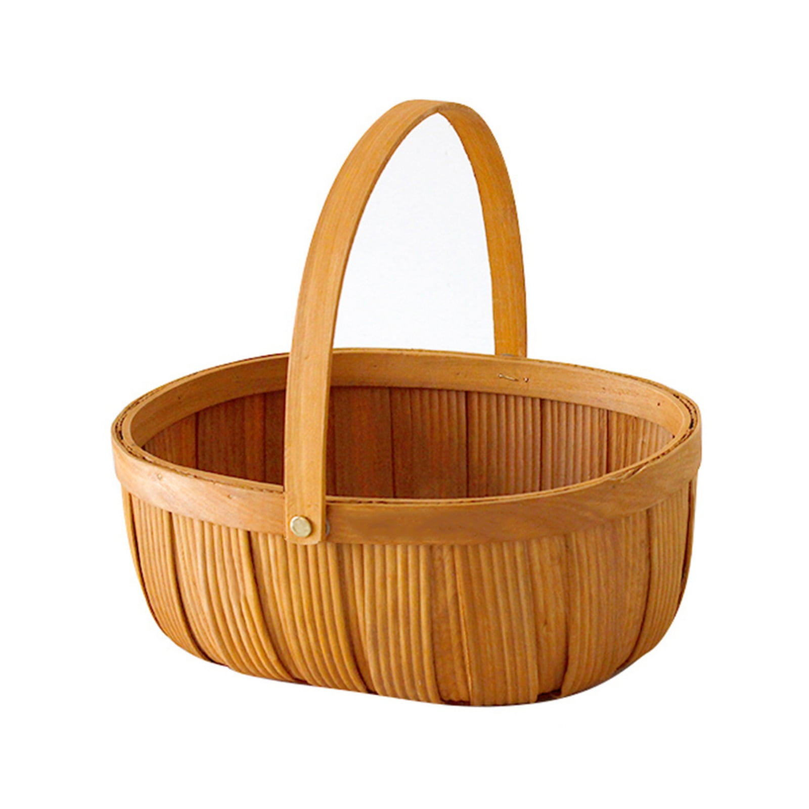 Wicker Bread Baskets with Handle, Hand Woven Picnic Basket Set for ...