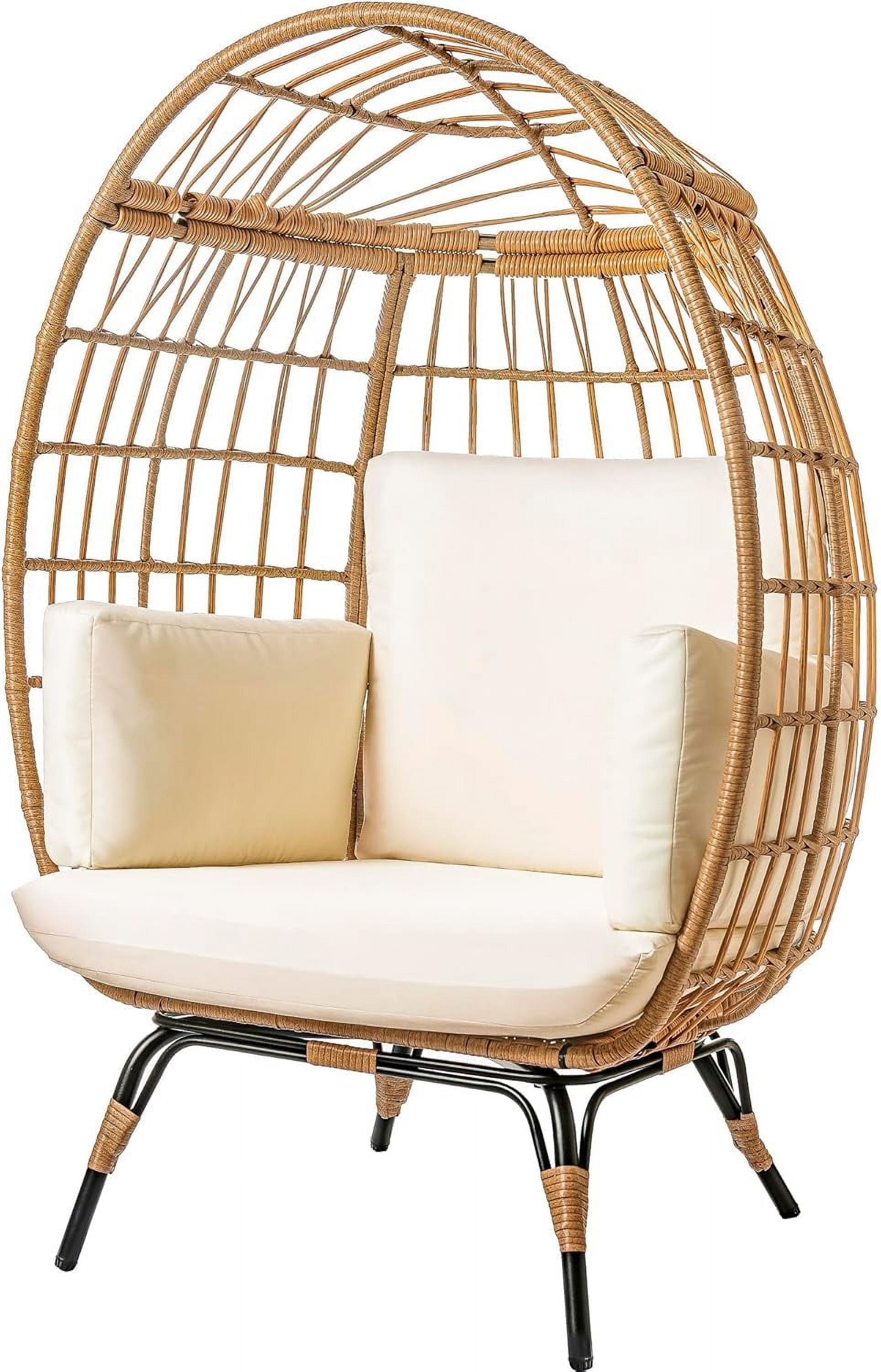 Wicker Egg Chair Outdoor - Patio Chair, Rattan Chair, Wicker Chair PE ...