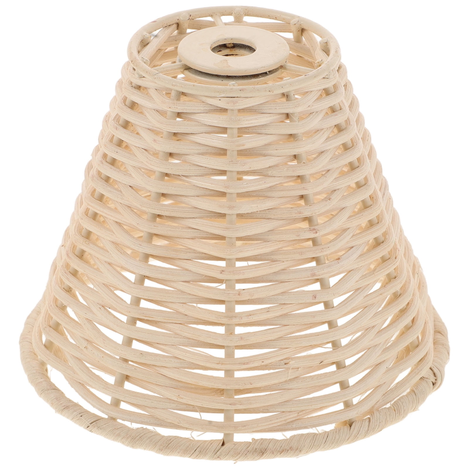 Wicker Lamp Shade Woven Lamp Shade Bamboo Pendant Light Cover Rattan ...