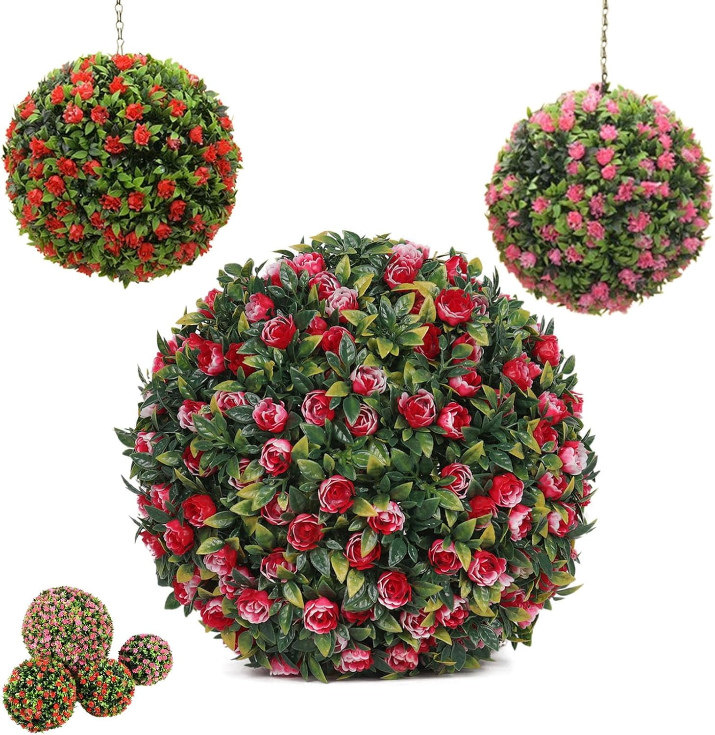Wicker Park Garden Spheres, Wicker Park Flowers, Faux Floral Spheres ...