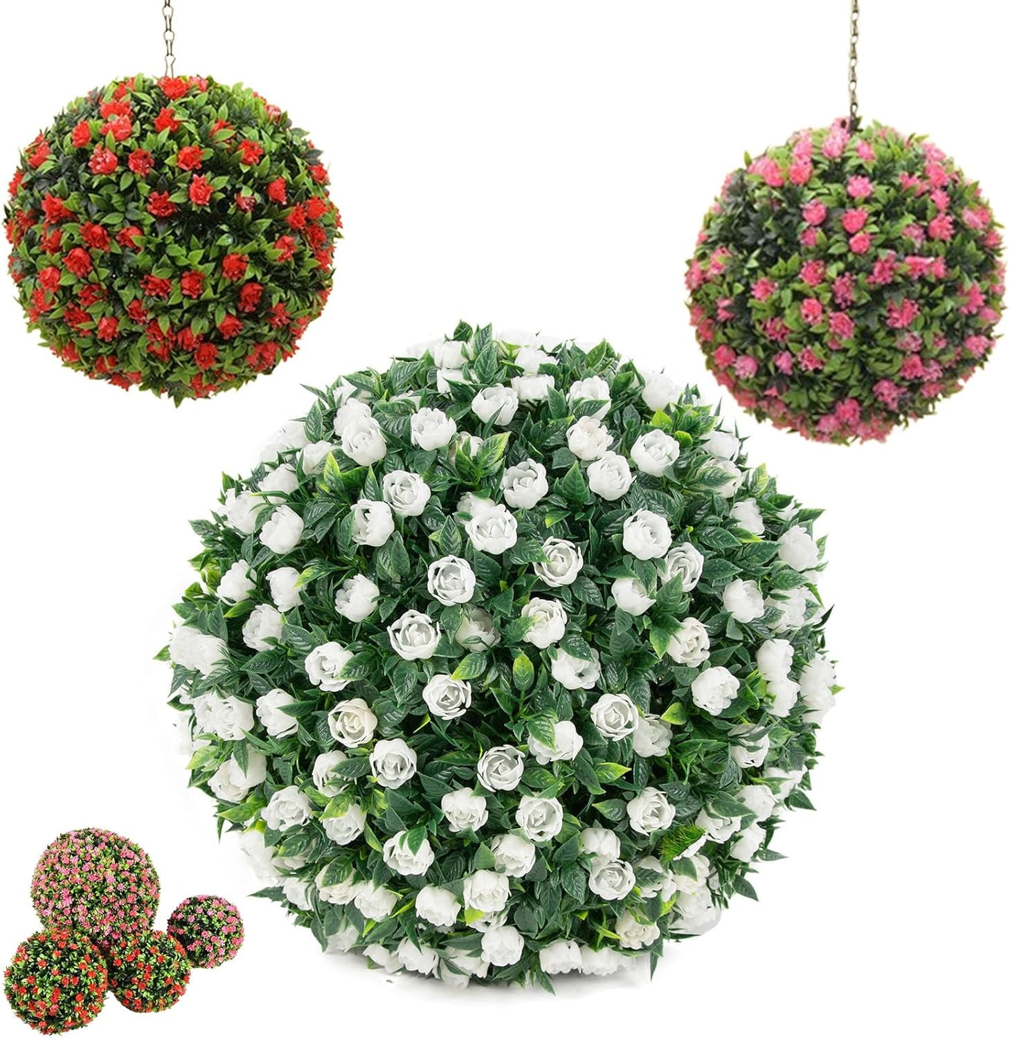 Wicker Park Garden Spheres, Wicker Park Flowers, Faux Floral Spheres ...