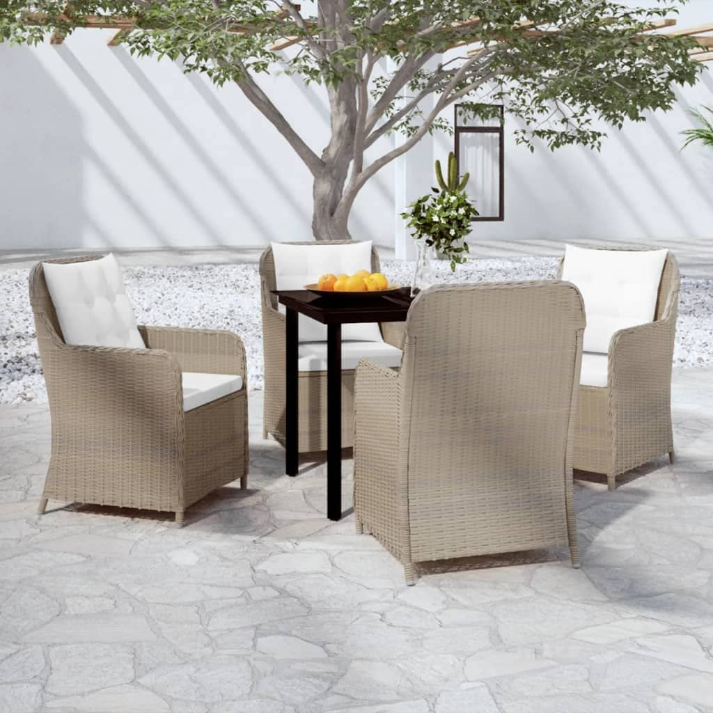 Wicker Patio Furniture Set Outdoor Patio Chairs Conversation Furniture ...