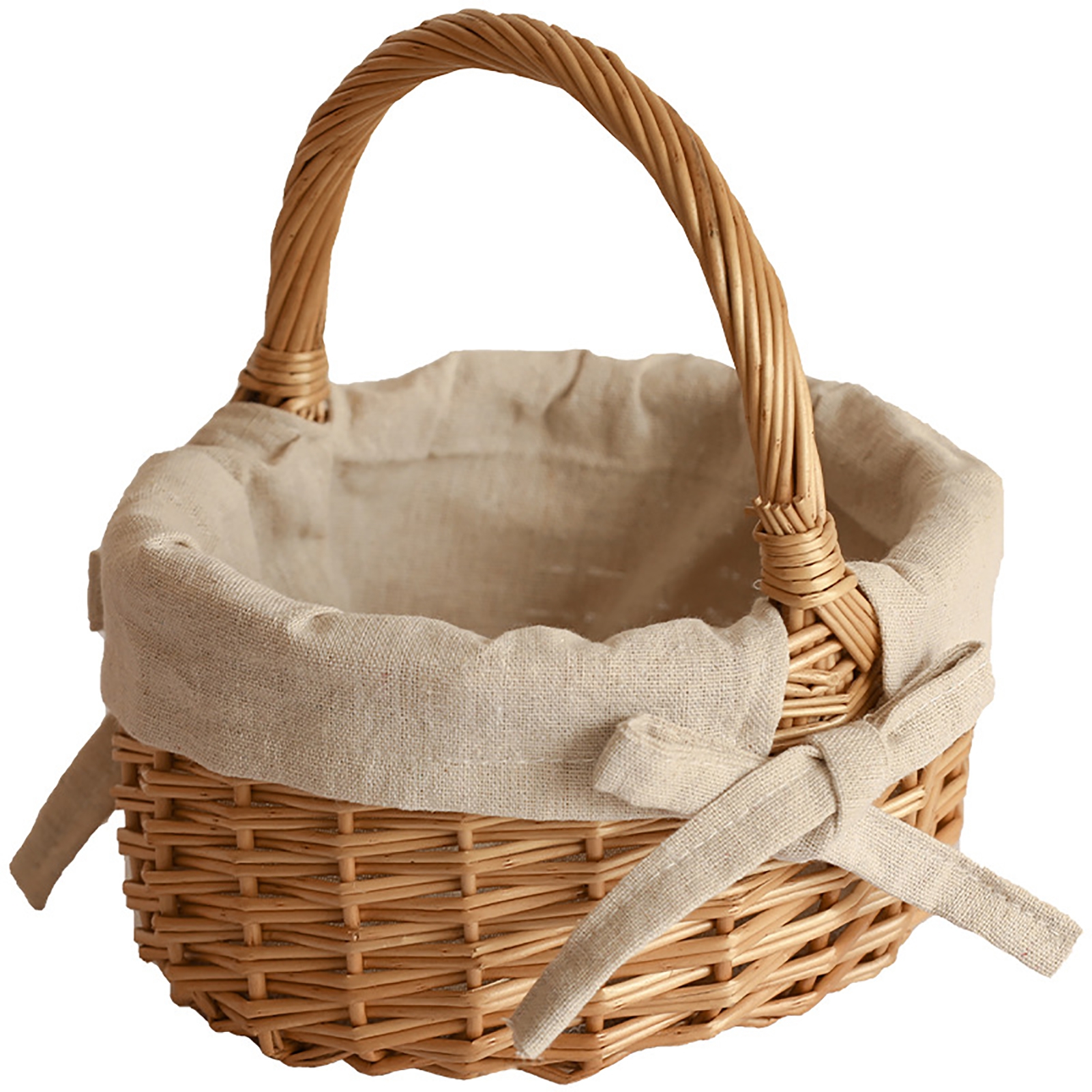Wicker Picnic Basket for 2 - 7.87" x 6.69" Vintage Style Wedding Basket ...