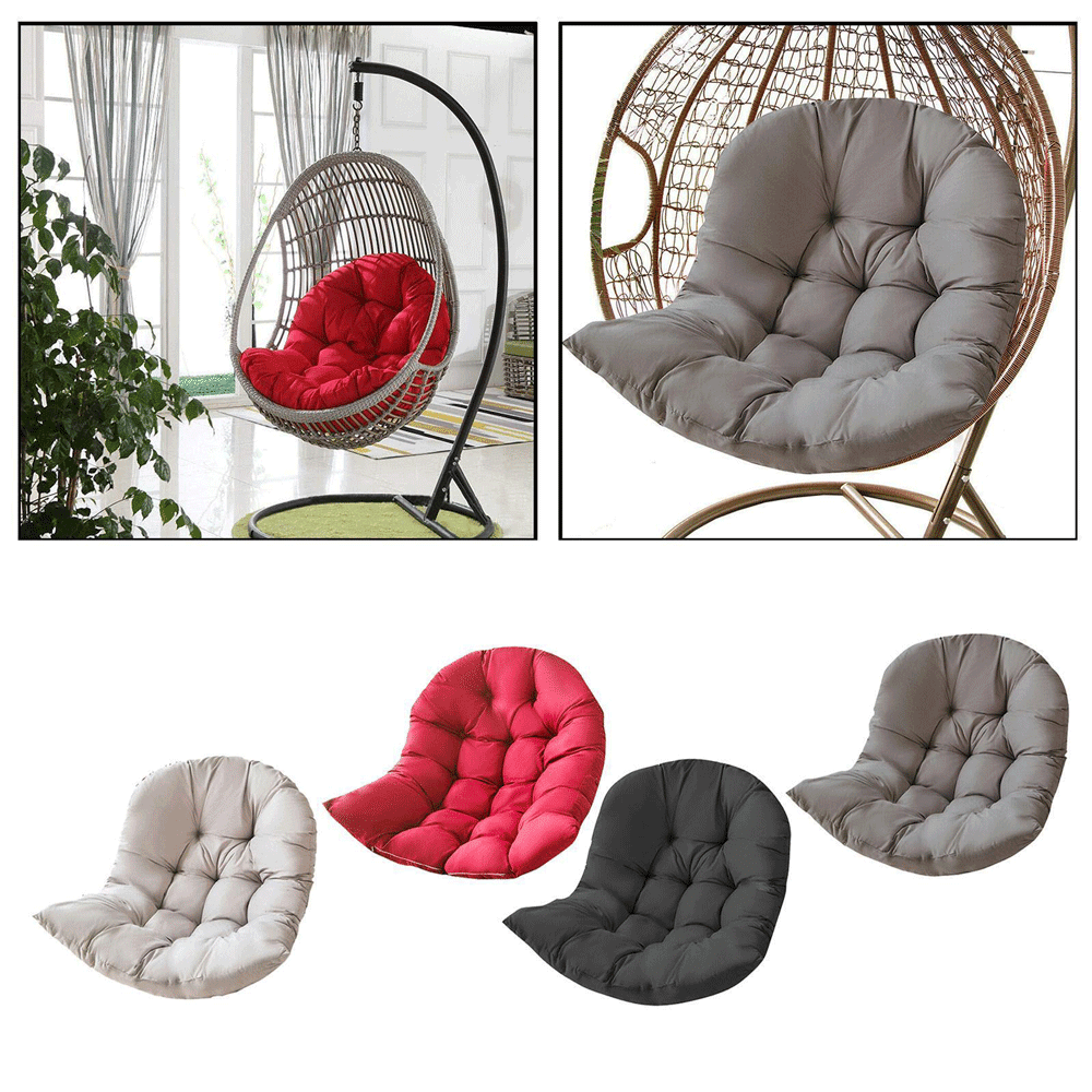 Wicker Rattan Hanging Egg Chair Pads,Non-Slip Soft Swing Chair Cushion ...