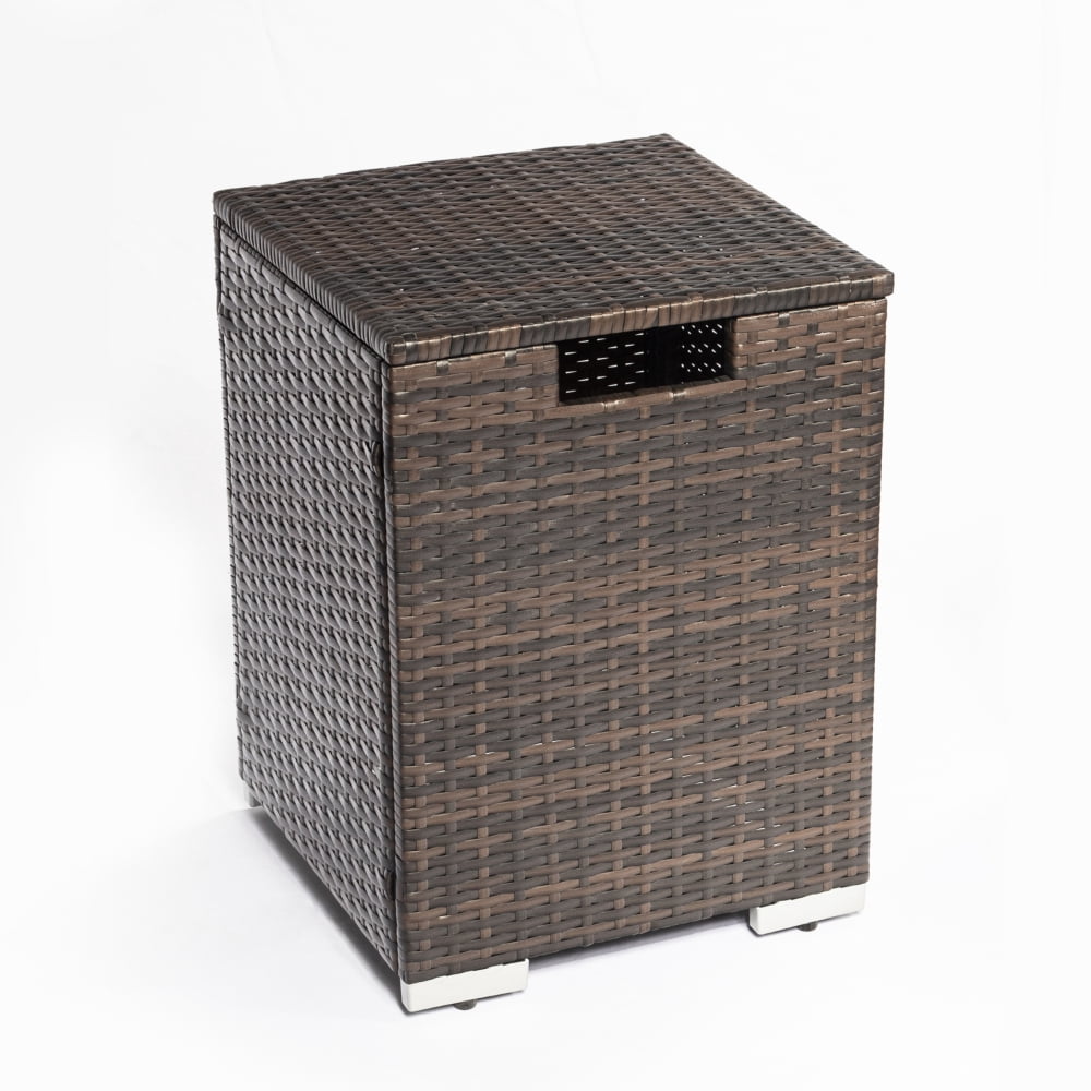 Wicker Rattan Propane Tank Cover Outdoor Gas Cylinder Protector Patio ...