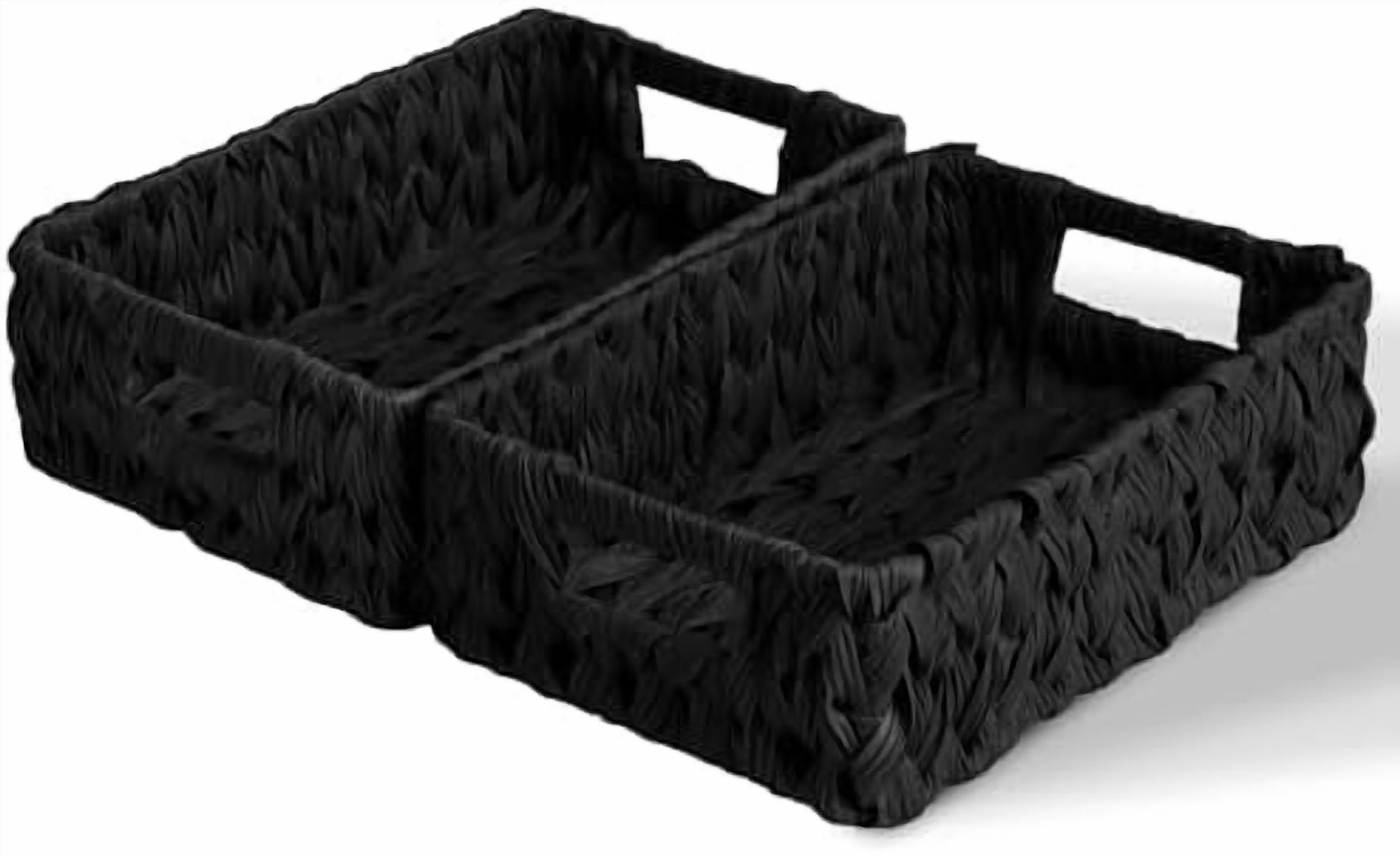 Wicker Storage Basket, Decorative Woven Baskets for Storage, Waterproof ...