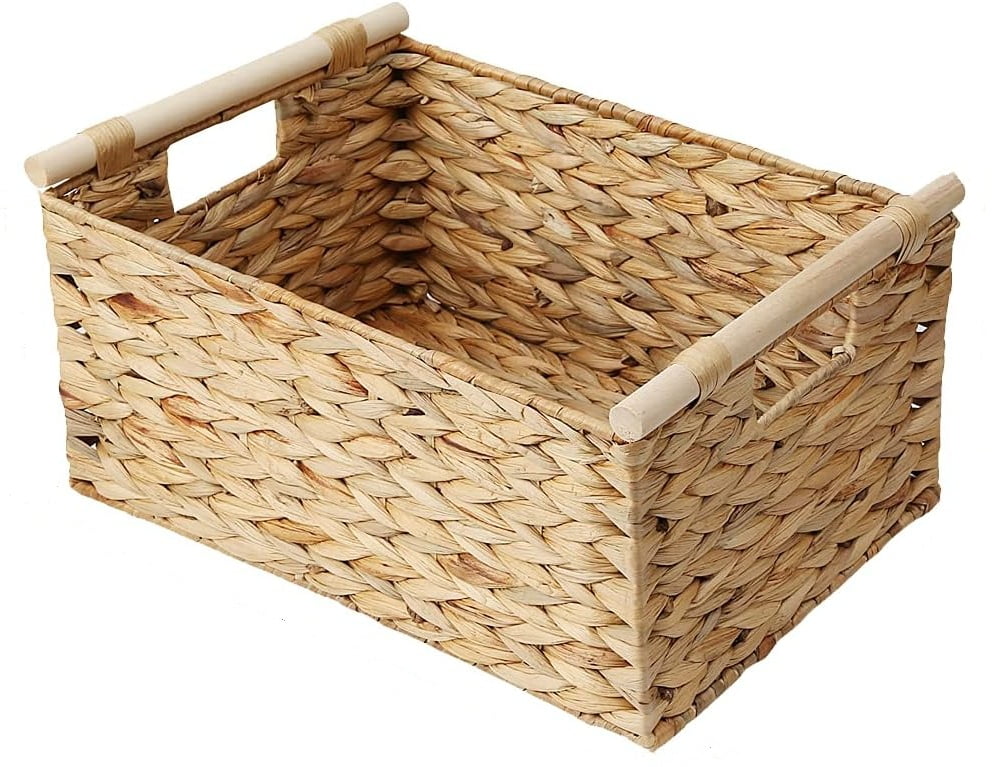 Wicker Storage Baskets,Rattan Baskets for Kitchen Organization, Wicker ...