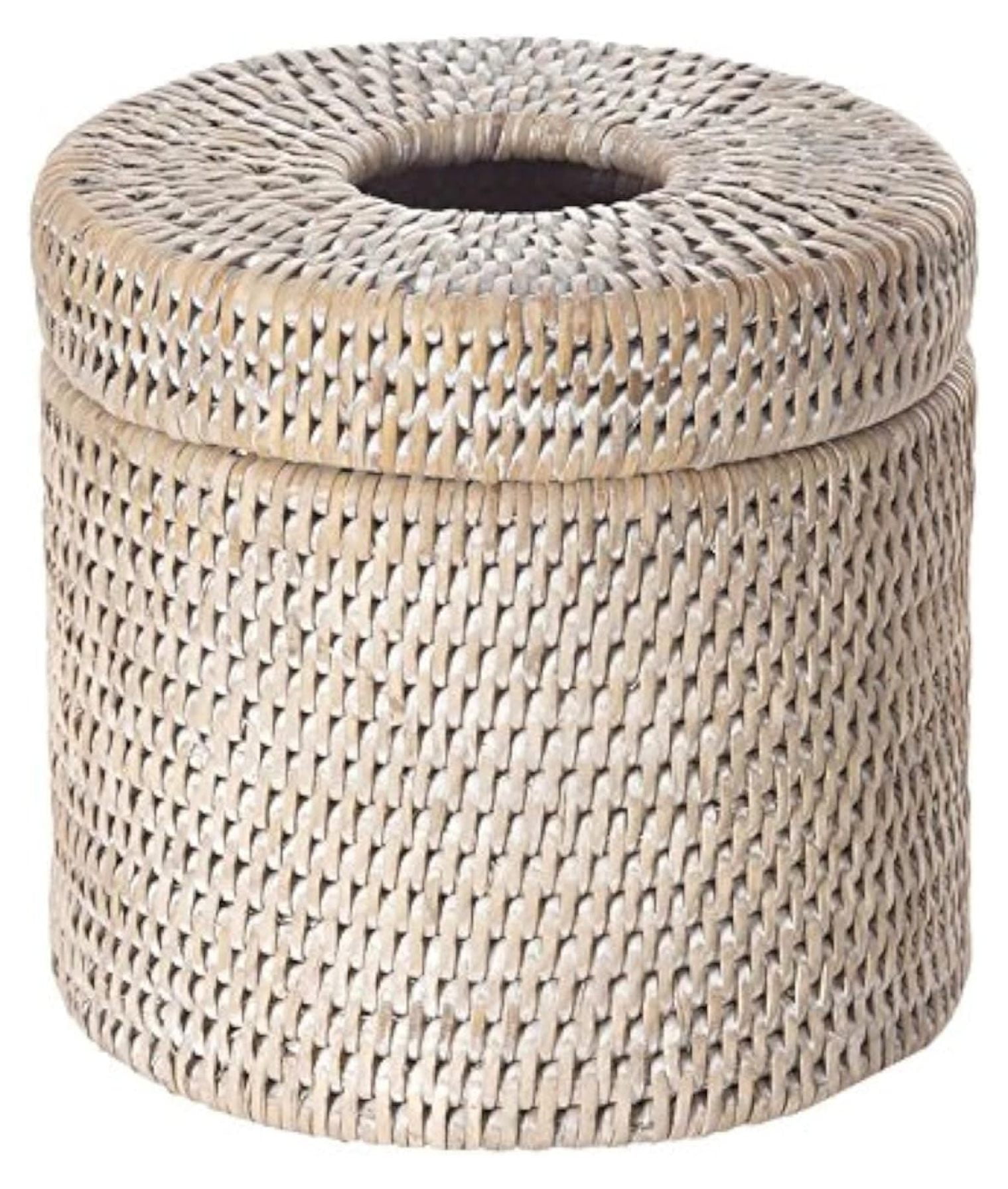 Wicker Toilet Paper Roll Cover | Bathroom Tissue Holder | Freestanding ...