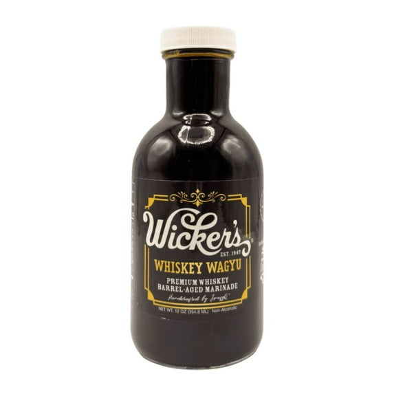 Wicker's Whiskey Wagyu Premium Barrel-Aged Marinade, 12oz - Walmart.com