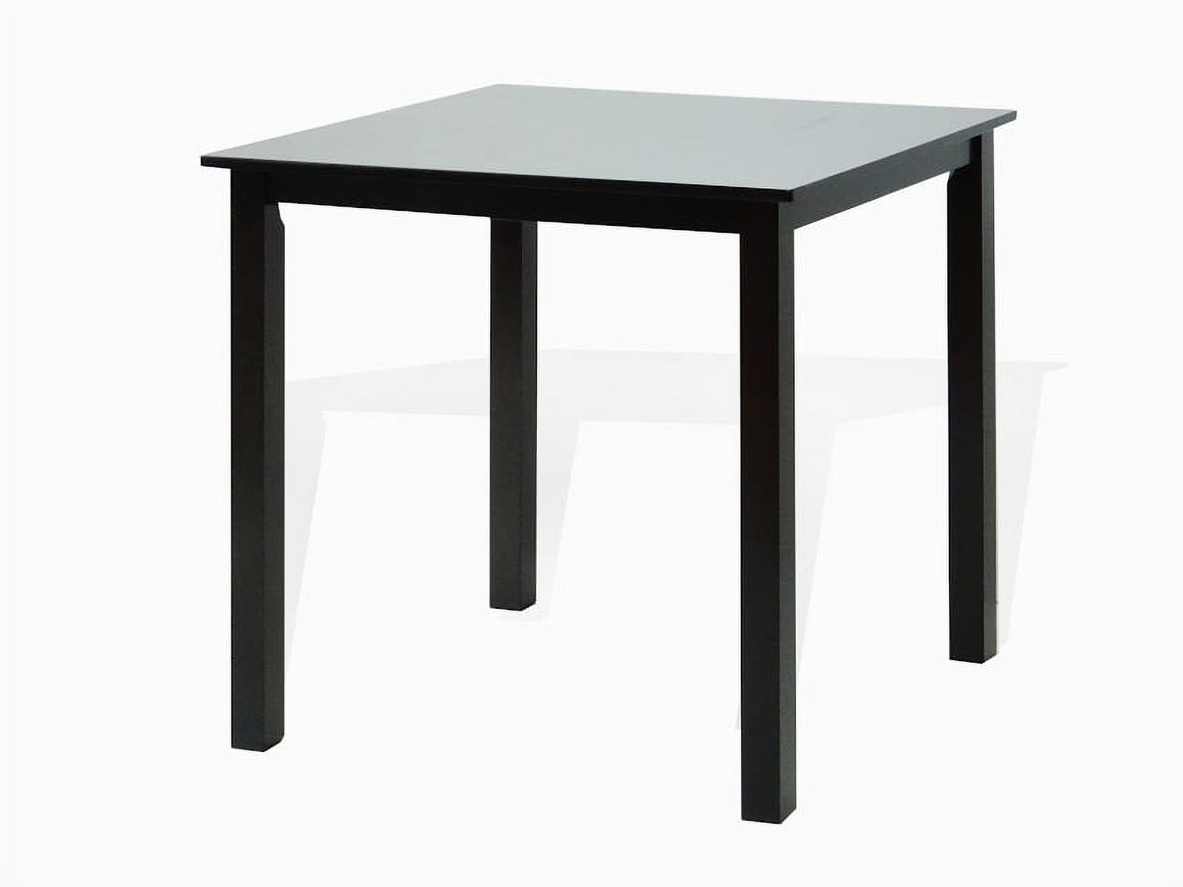 Wickerix Dining Kitchen Square Table Classic Modern Wooden, Espresso ...