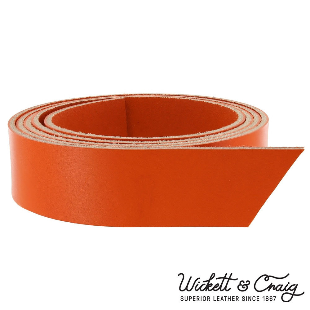 Wickett & Craig English Bridle Leather Strap, Carrot, 55" to 60" Long ...